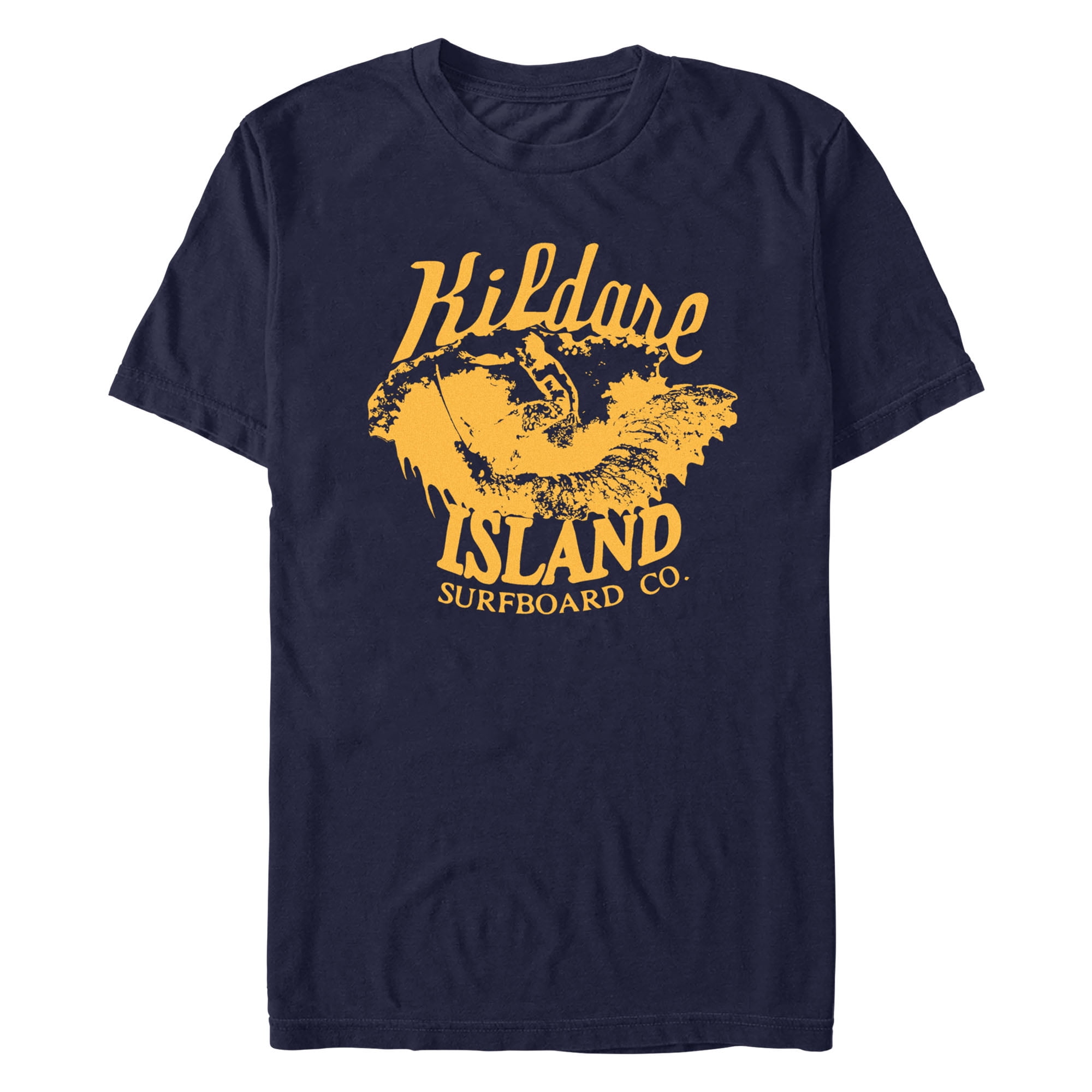 Men's Outer Banks Kildare Island Surfboard Co. Orange Waves Graphic T ...