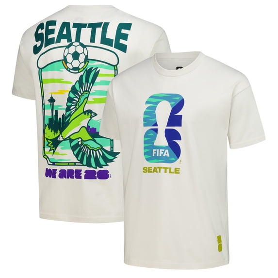 Men's Outerstuff Cream 2026 FIFA World Cup Seattle Host City Local ...