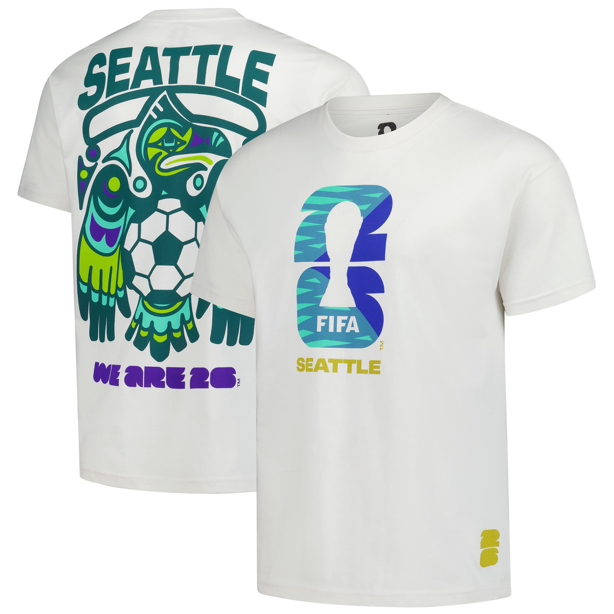 Men's Outerstuff Cream 2026 FIFA World Cup Seattle Host City Local ...