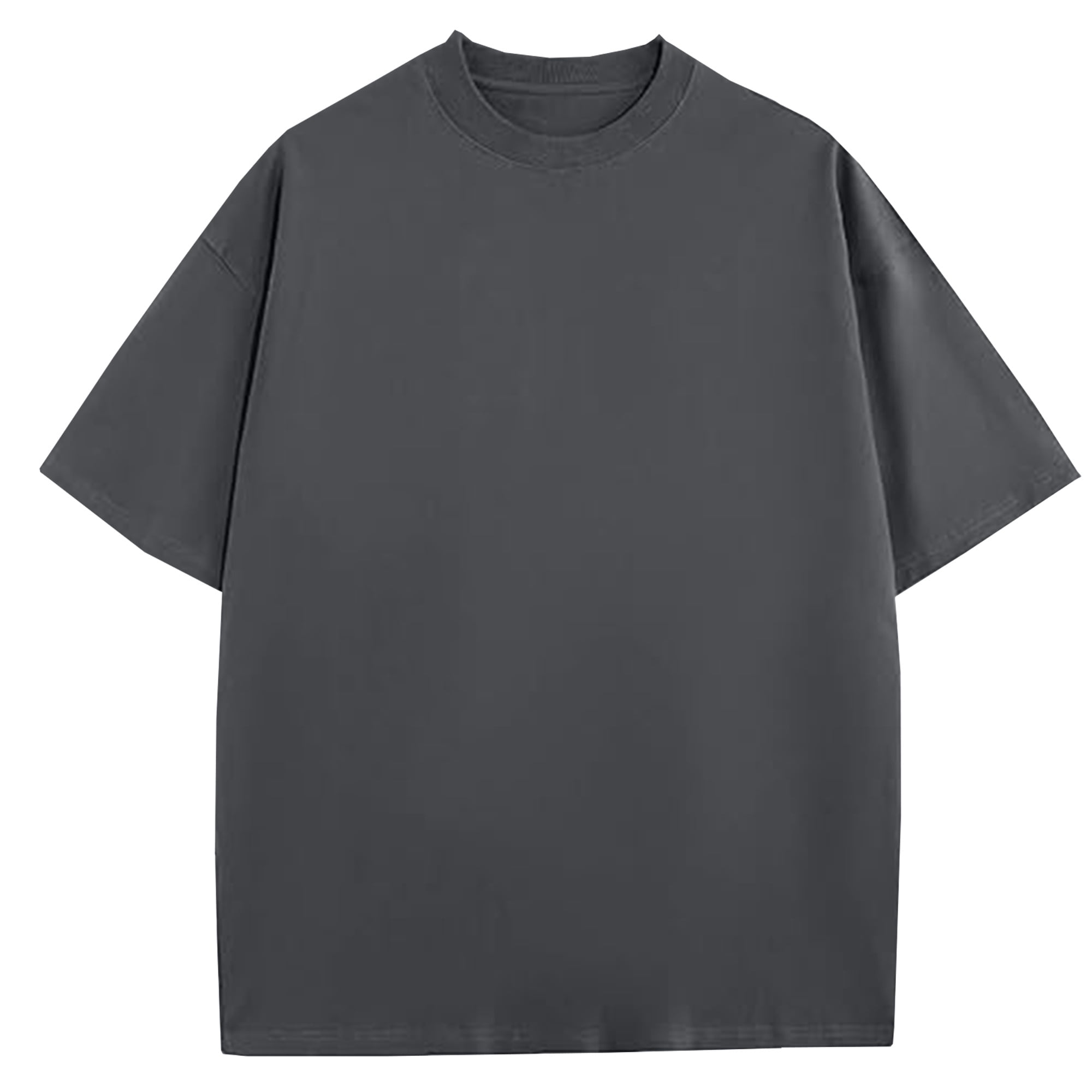 Men's Oversized Heavyweight Cotton Crew Neck Short Sleeve Tshirts Loose ...