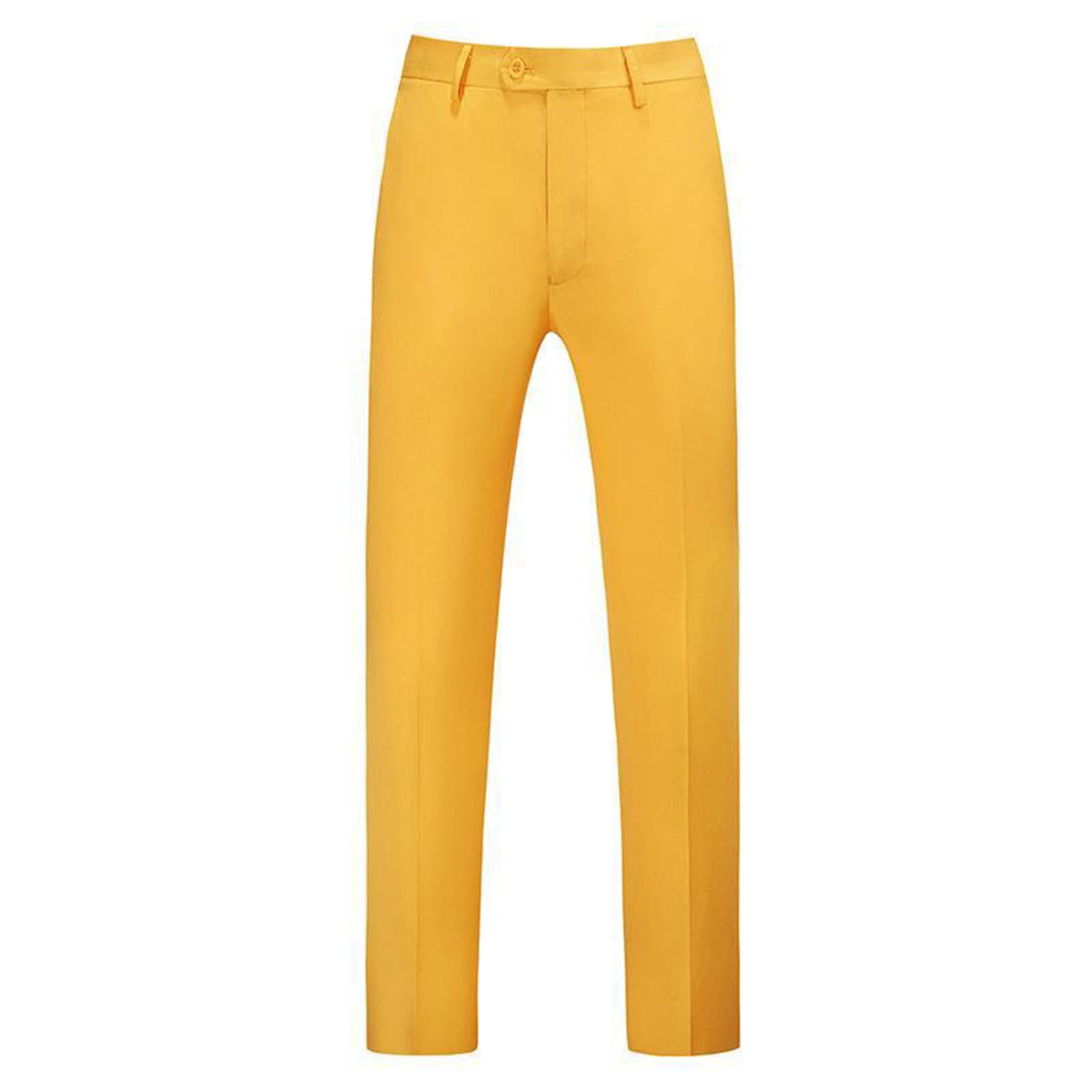 Men's Oversized Solid Color Straight Leg Suit Pants, With Relaxed Fit ...