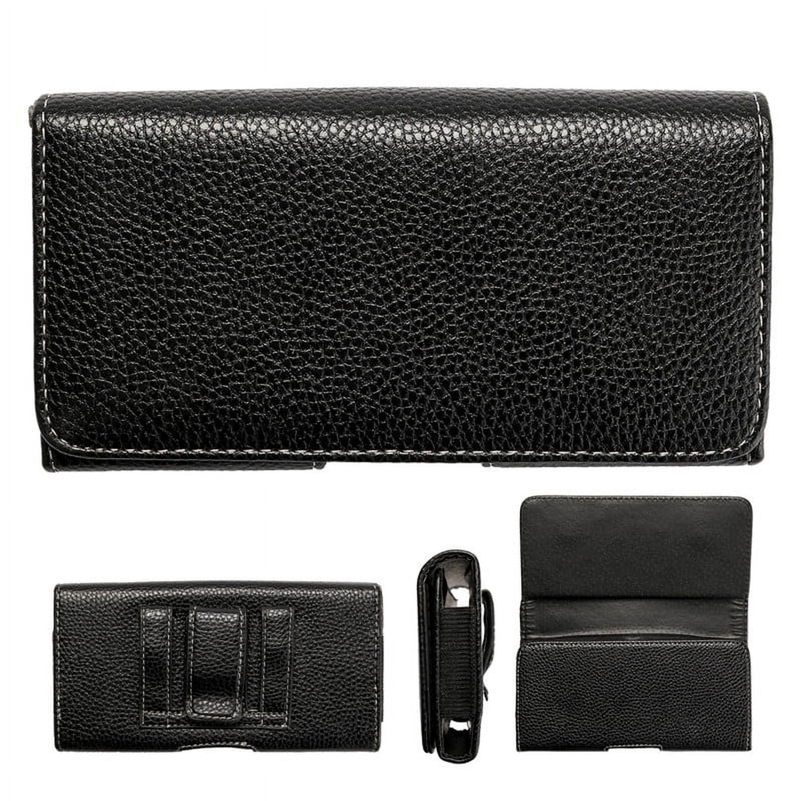 Men's PU Leather Cell Phone Belt Clip Holster Cover Horizontal Case ...