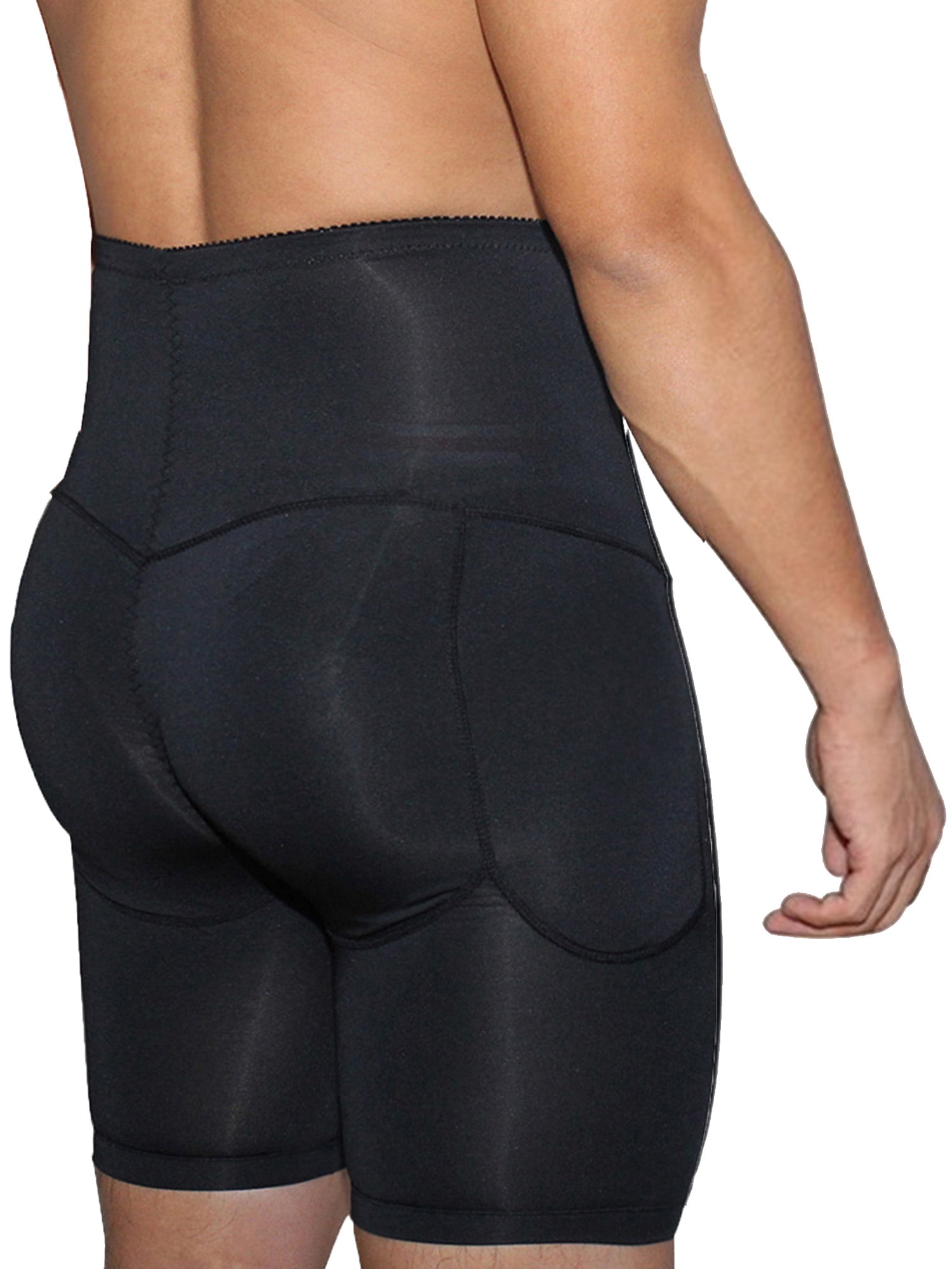 Walmart Men's Padded Shorts Boxer, Hip Enhancer Lift Booty, Tummy ...