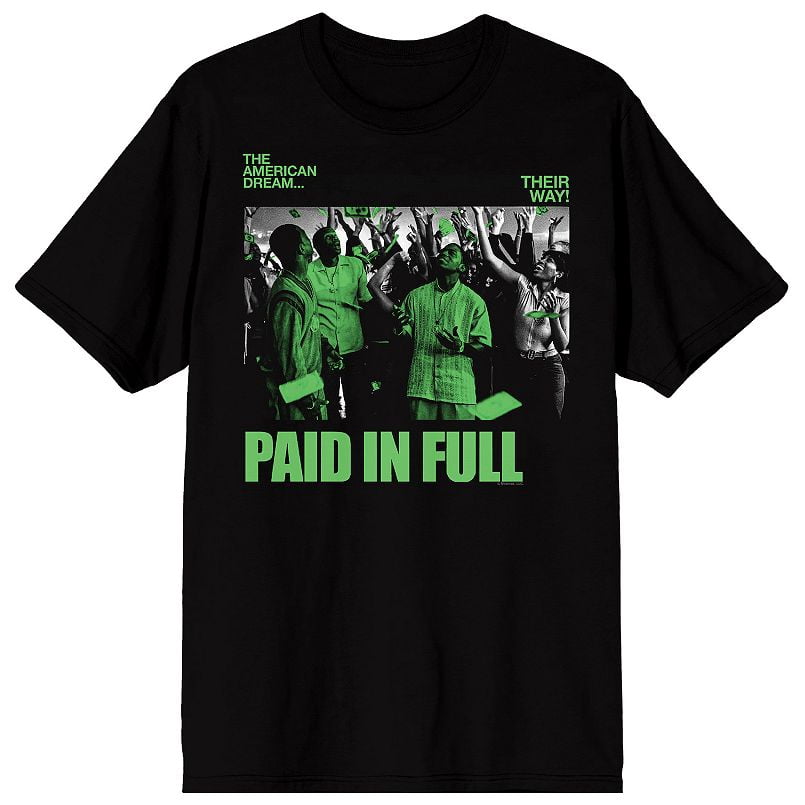 Men's Paid In Full Green Graphic Tee - Walmart.com