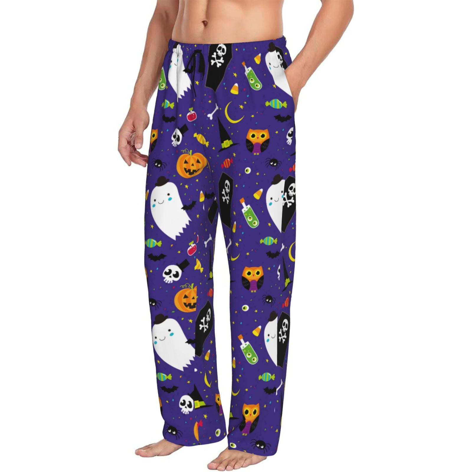 Men's Pajama Pants Cute And Creepy Soft Pj Bottom Pants, Sleep Lounge ...