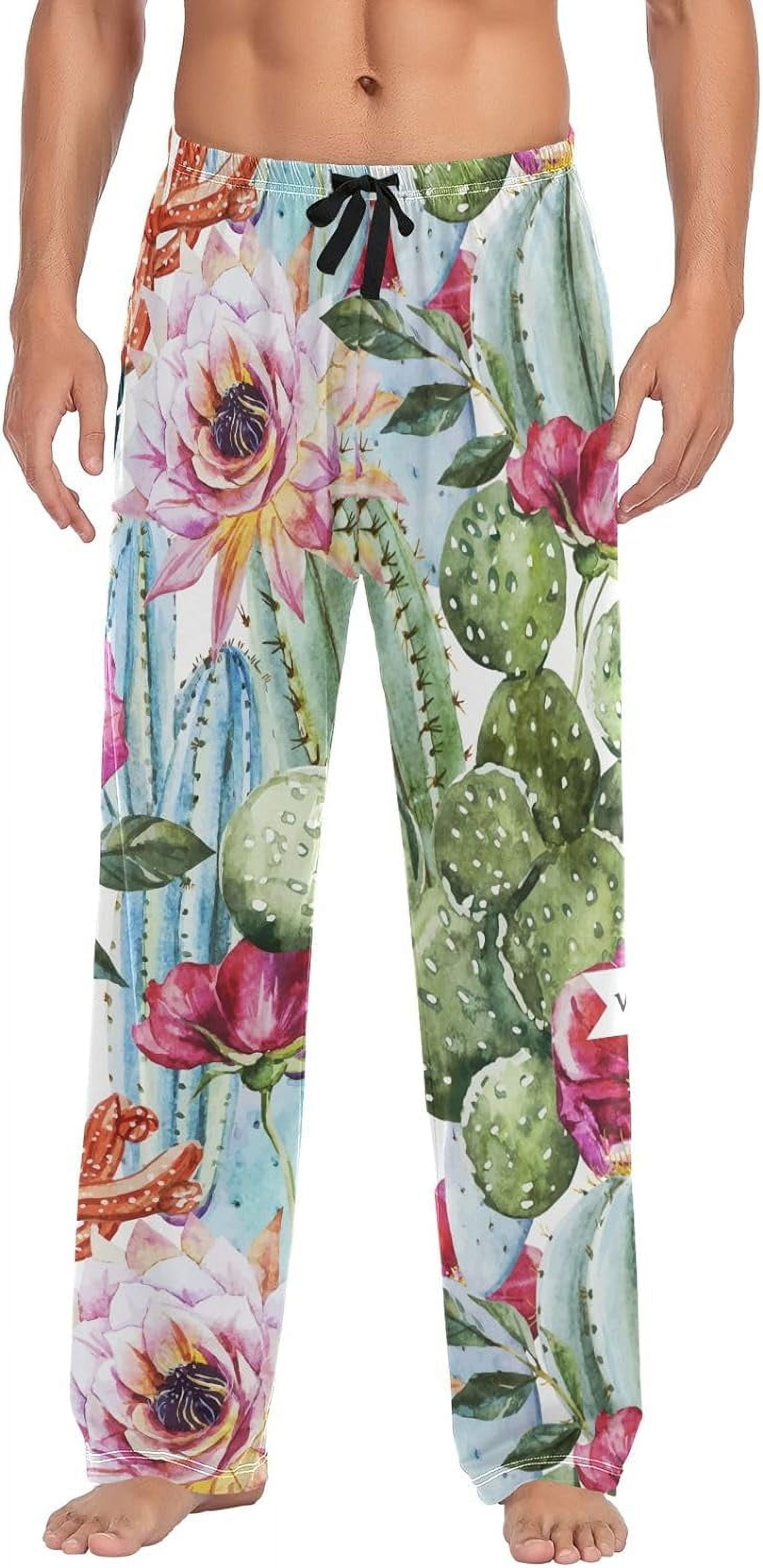 Men's Pajama Pants with Pockets Sleepwear Lounge Pants Stretch Casual ...