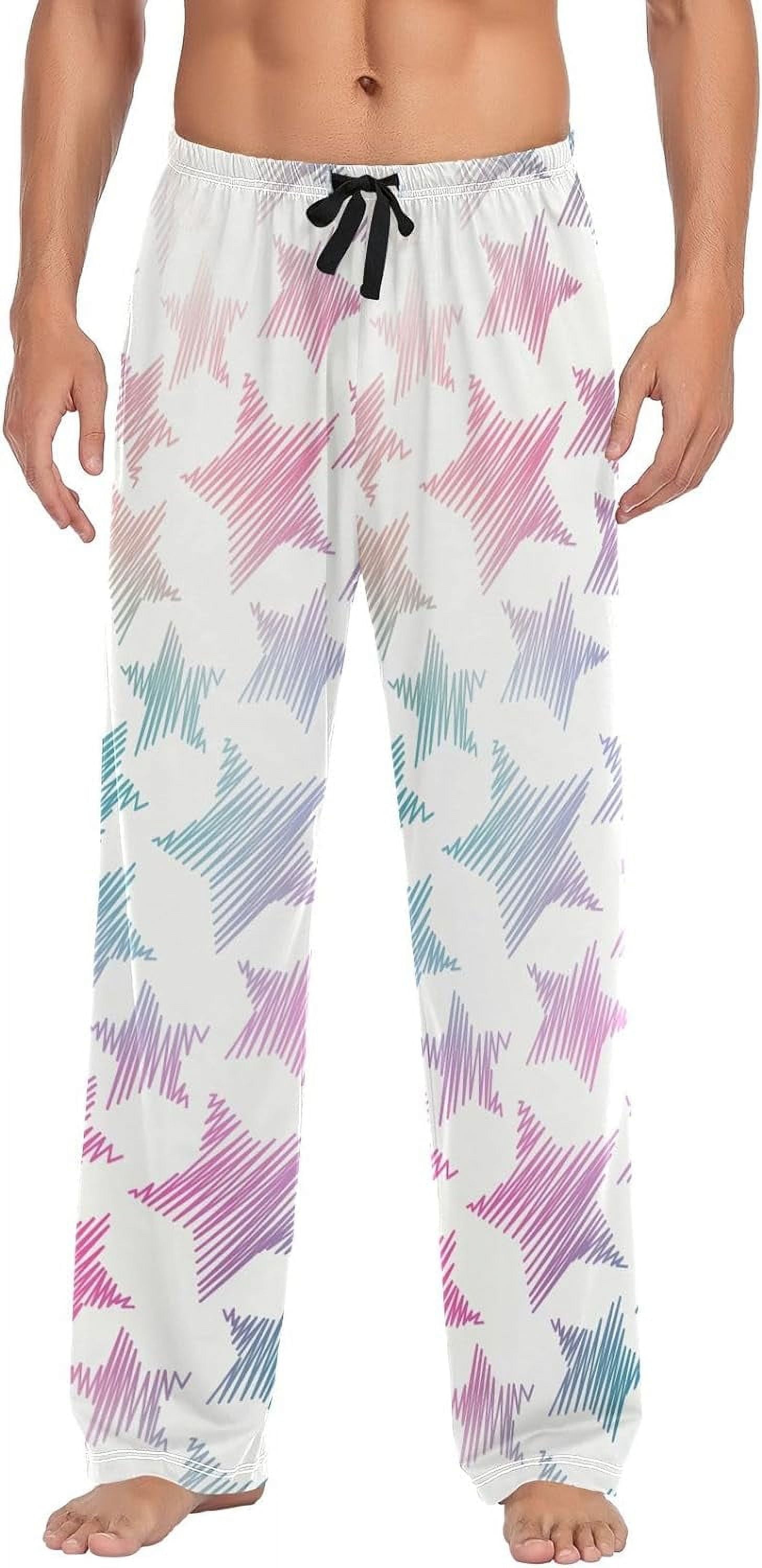 Men's Pajama Pants with Pockets Sleepwear Lounge Pants Stretch Casual ...