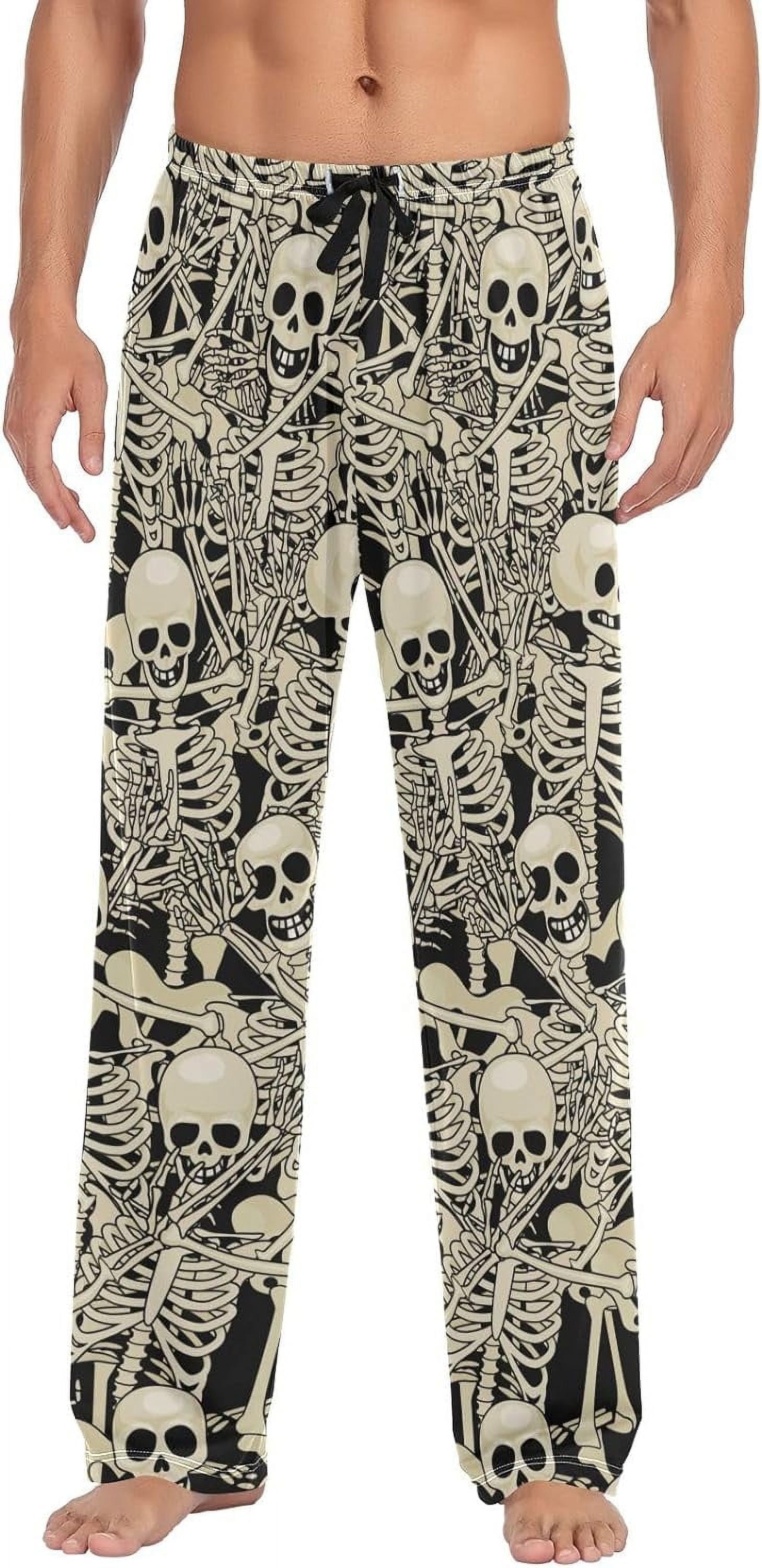 Men's Pajama Pants with Pockets Sleepwear Lounge Pants Stretch Casual ...