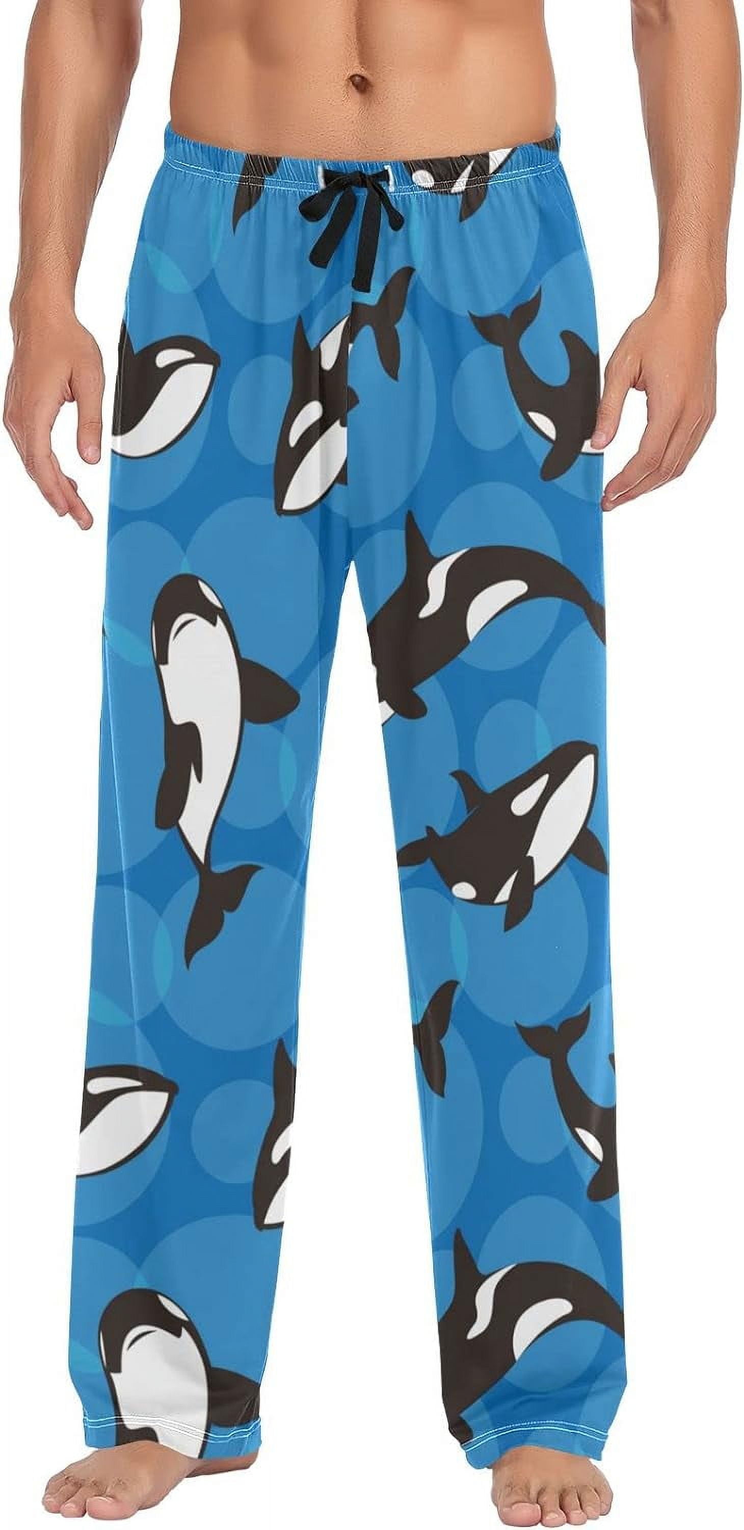 Men's Pajama Pants with Pockets Sleepwear Lounge Pants Stretch Casual ...