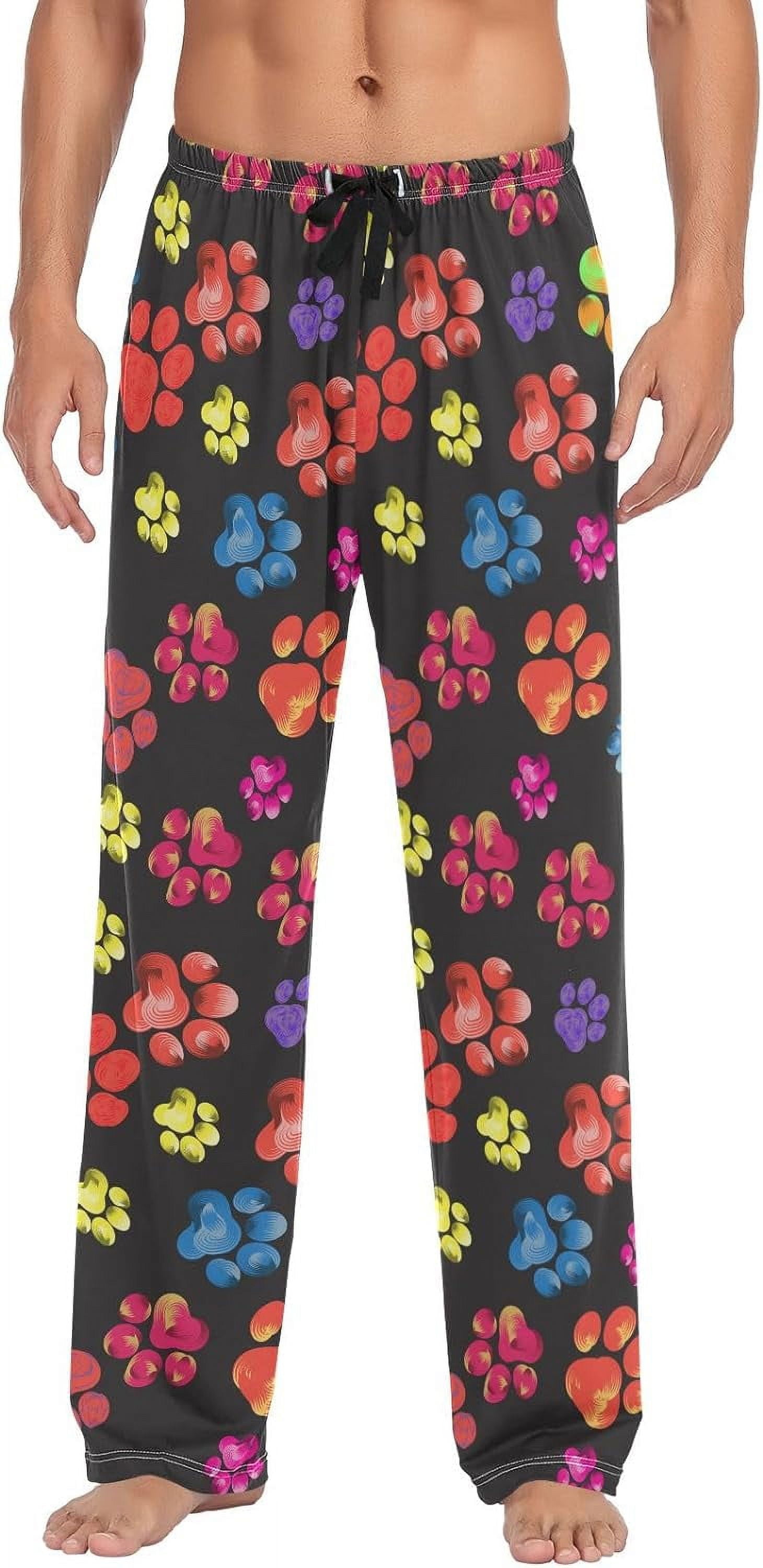 Men's Pajama Pants with Pockets Sleepwear Lounge Pants Stretch Casual ...