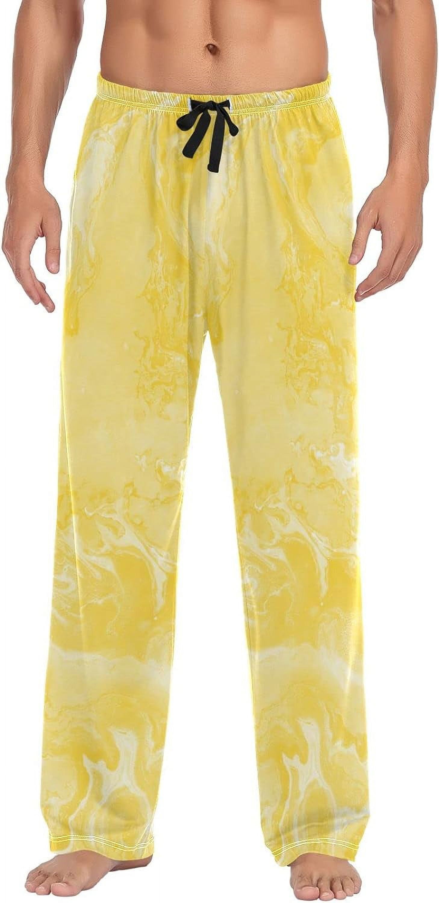 Men's Pajama Pants with Pockets Sleepwear Lounge Pants Stretch Casual ...
