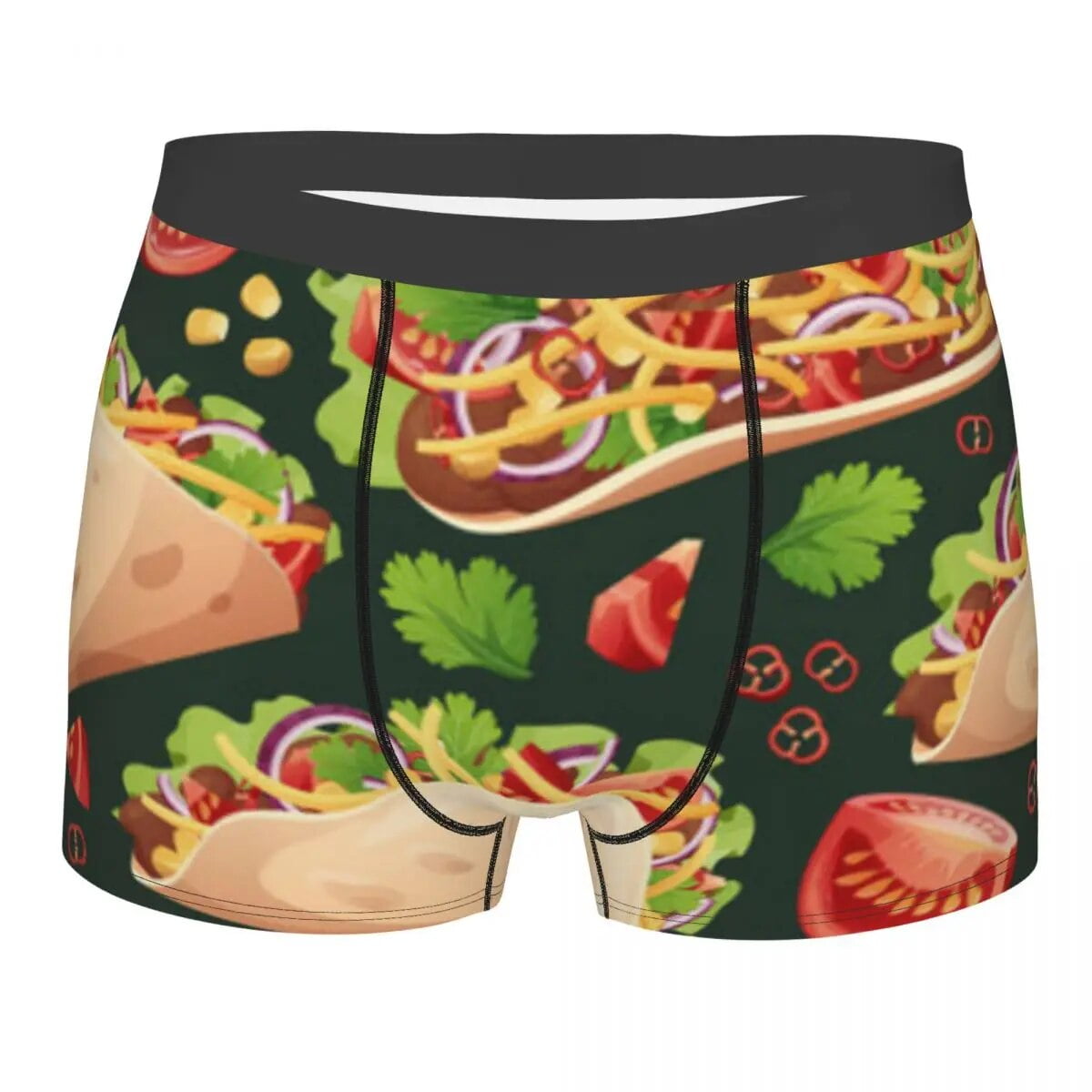Men's Panties Underpants Boxers Underwear Tacos Pattern Male Shorts ...