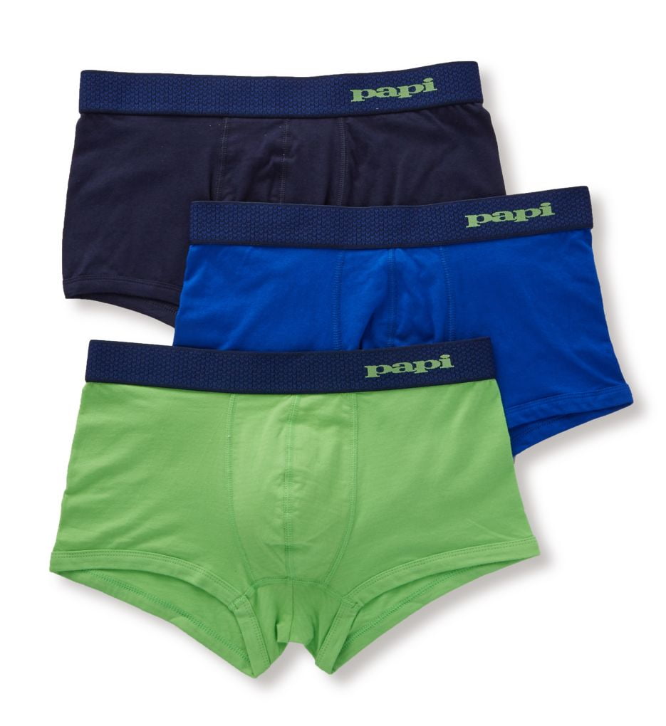 Men's Papi 980541 Cotton Stretch Brazilian Contour Pouch Trunk - 3PK ...