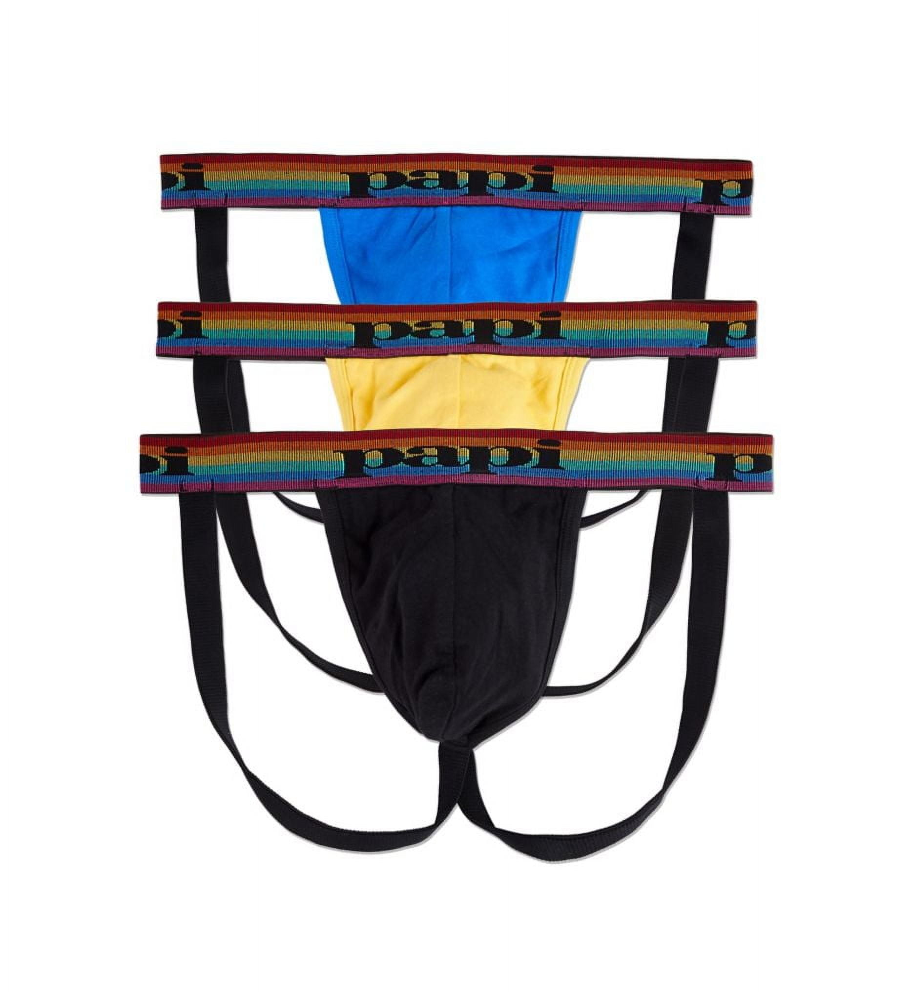 Men's Papi UMPA036 Men's Jock Straps - 3 Pack (Yellow S) - Walmart.com