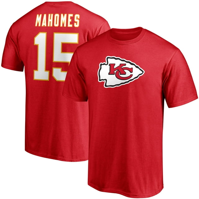 Men's Patrick Mahomes Red Kansas City Chiefs Player Icon Name & Number ...