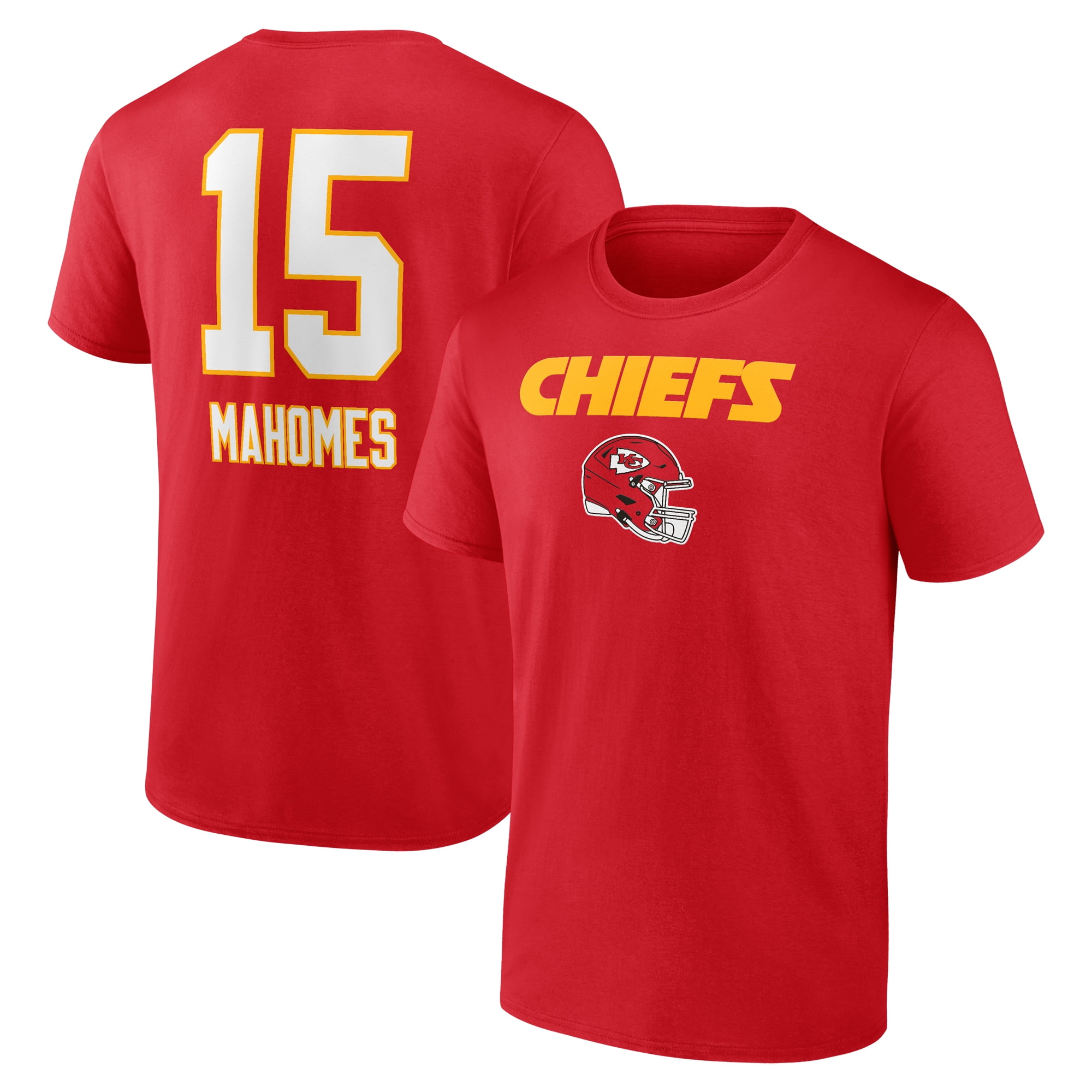 Men's Patrick Mahomes Red Kansas City Chiefs Team Wordmark Name ...