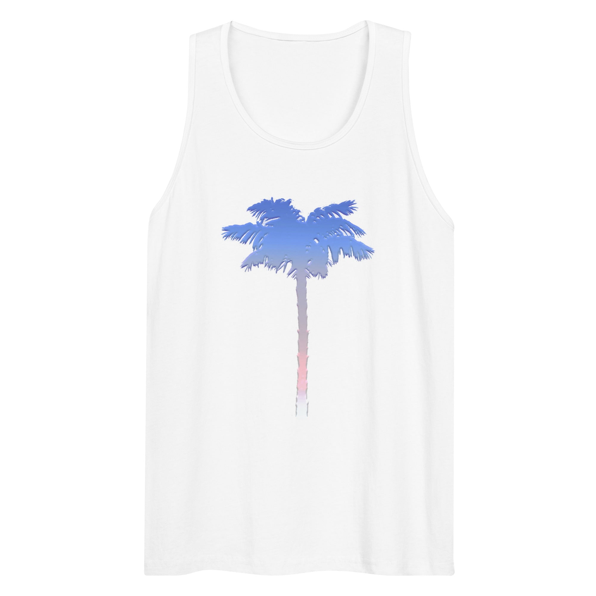 Men's Patriotic Palm Tree Red White Blue Tank Top - Walmart.com