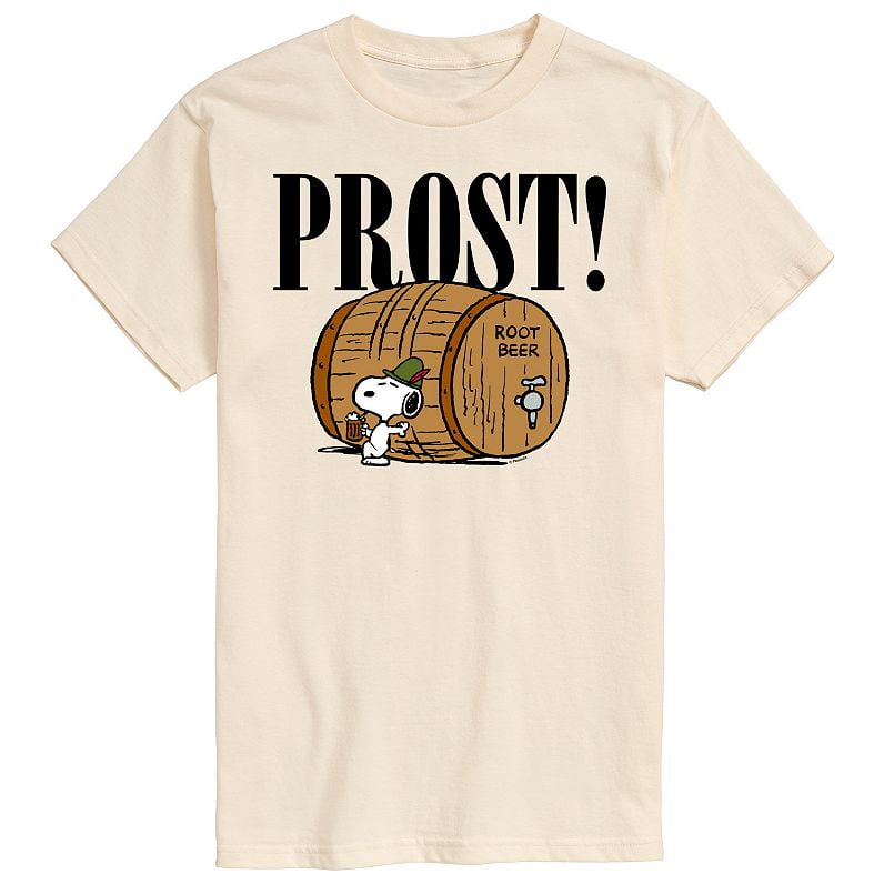 Men's Peanuts Prost! Snoopy Root Beer Graphic Tee - Walmart.com