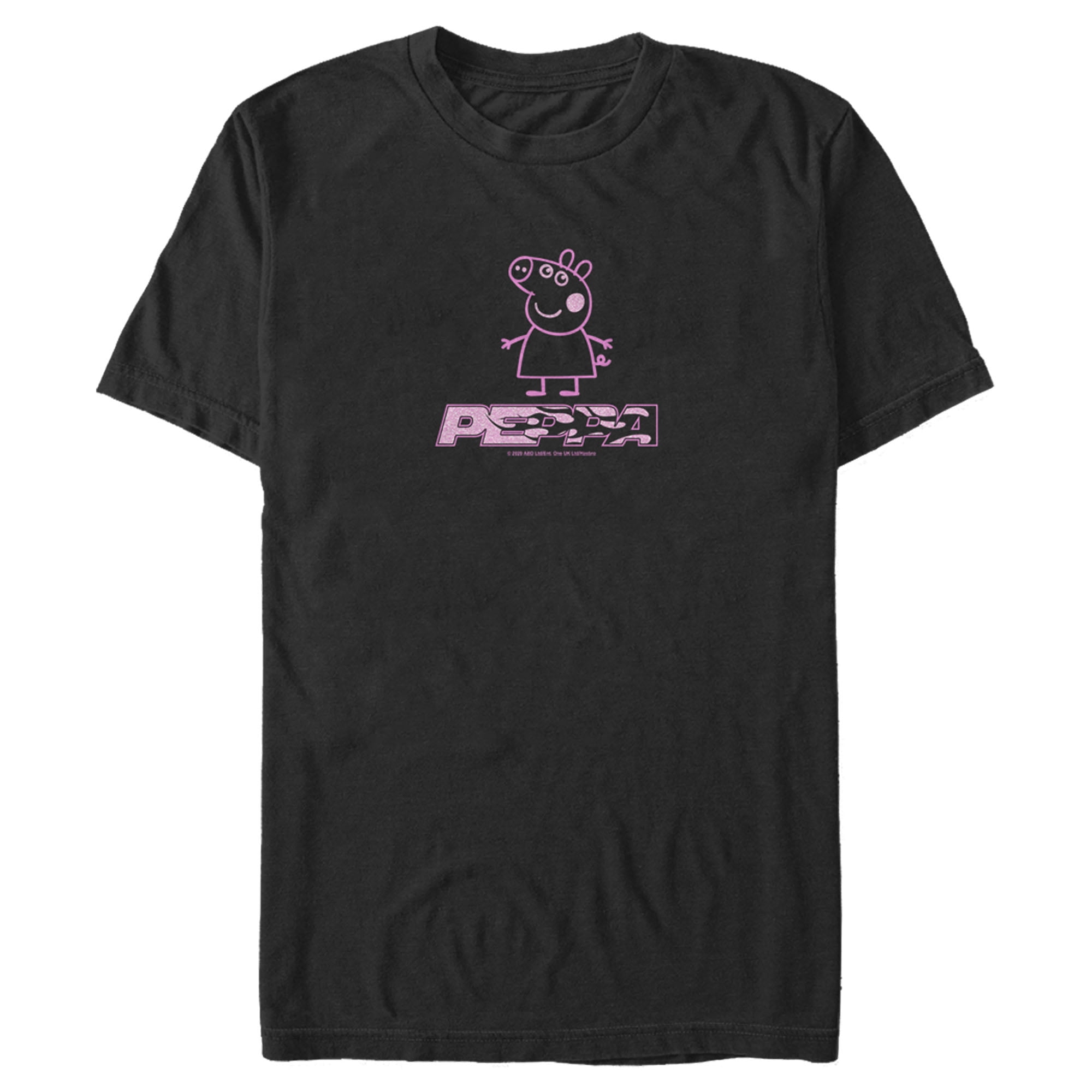 Men's Peppa Pig Neon Flame Logo Graphic T-Shirt - Walmart Business Supplies