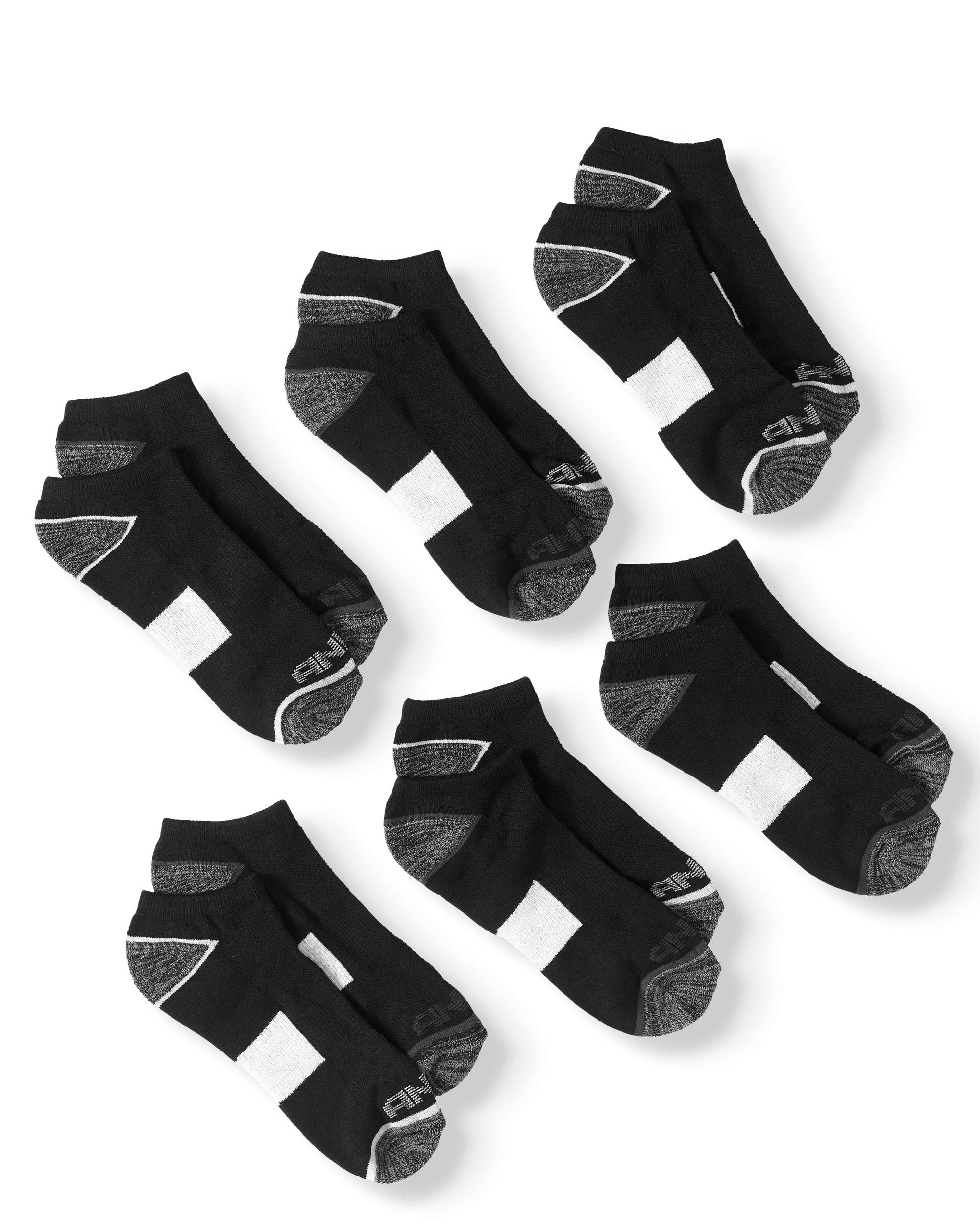 AND1 Men's Lightweight Performance Low Cut Socks, 6-Pack, Athletic ...