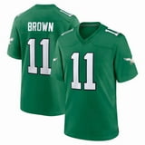 Men's Philadelphia Brown 11 Kelly Green Sports Player Game Stitched ...