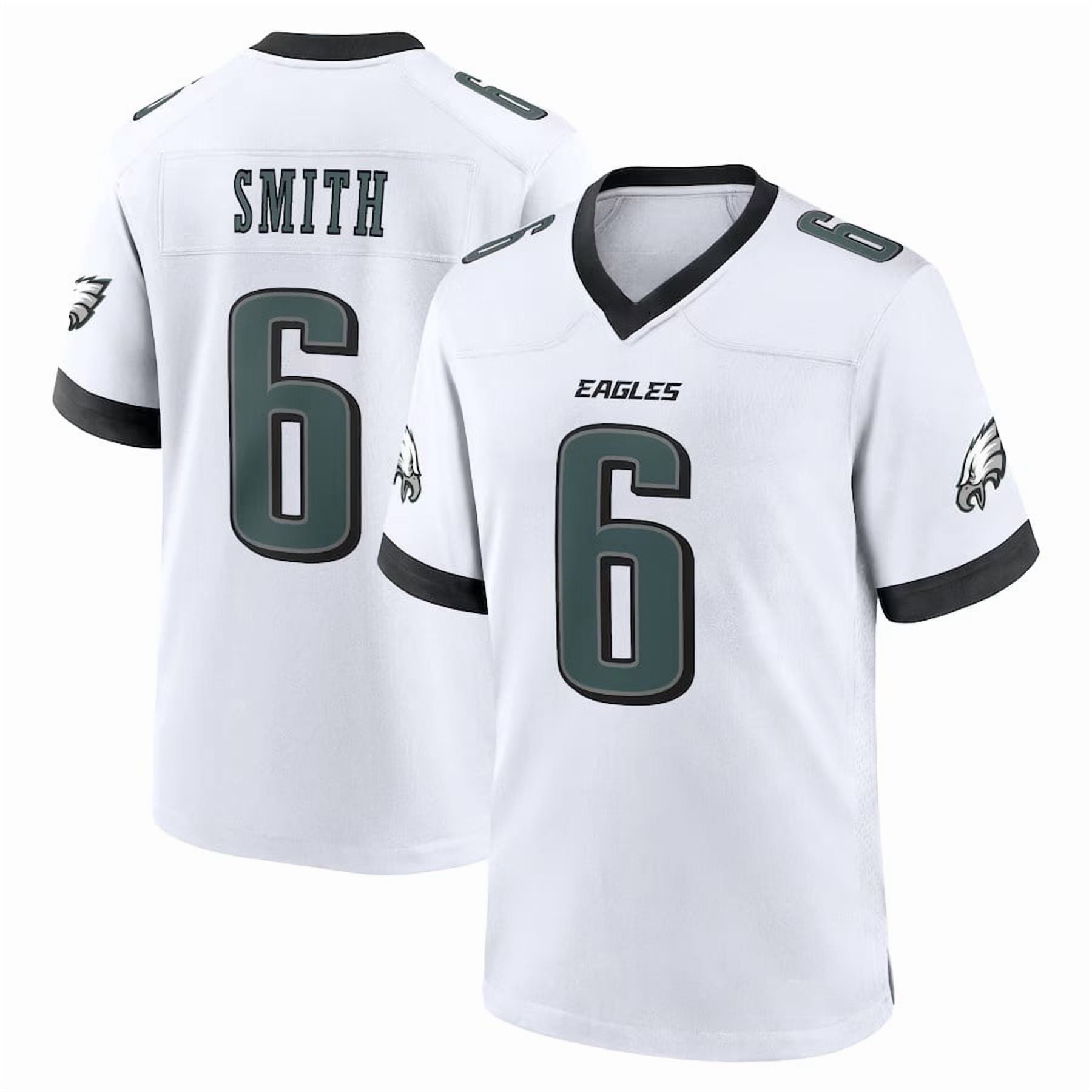Men's Philadelphia Smith 6 White Sports Player Game Stitched Name ...
