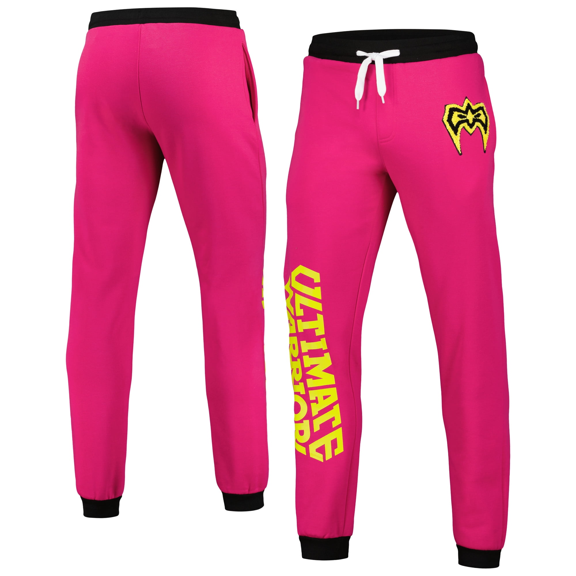 Men's Pink The Ultimate Warrior Chenille Sweatpants - Walmart.com