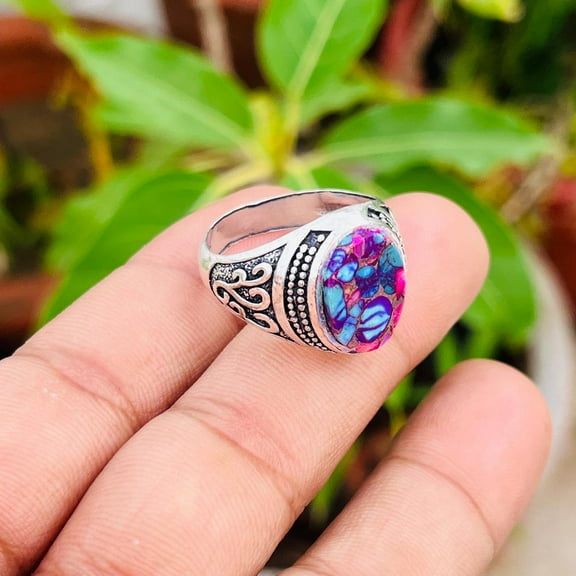 925 Sterling Silver Abstract Swirl Wave Ring Wide Band Modern Artistic ...