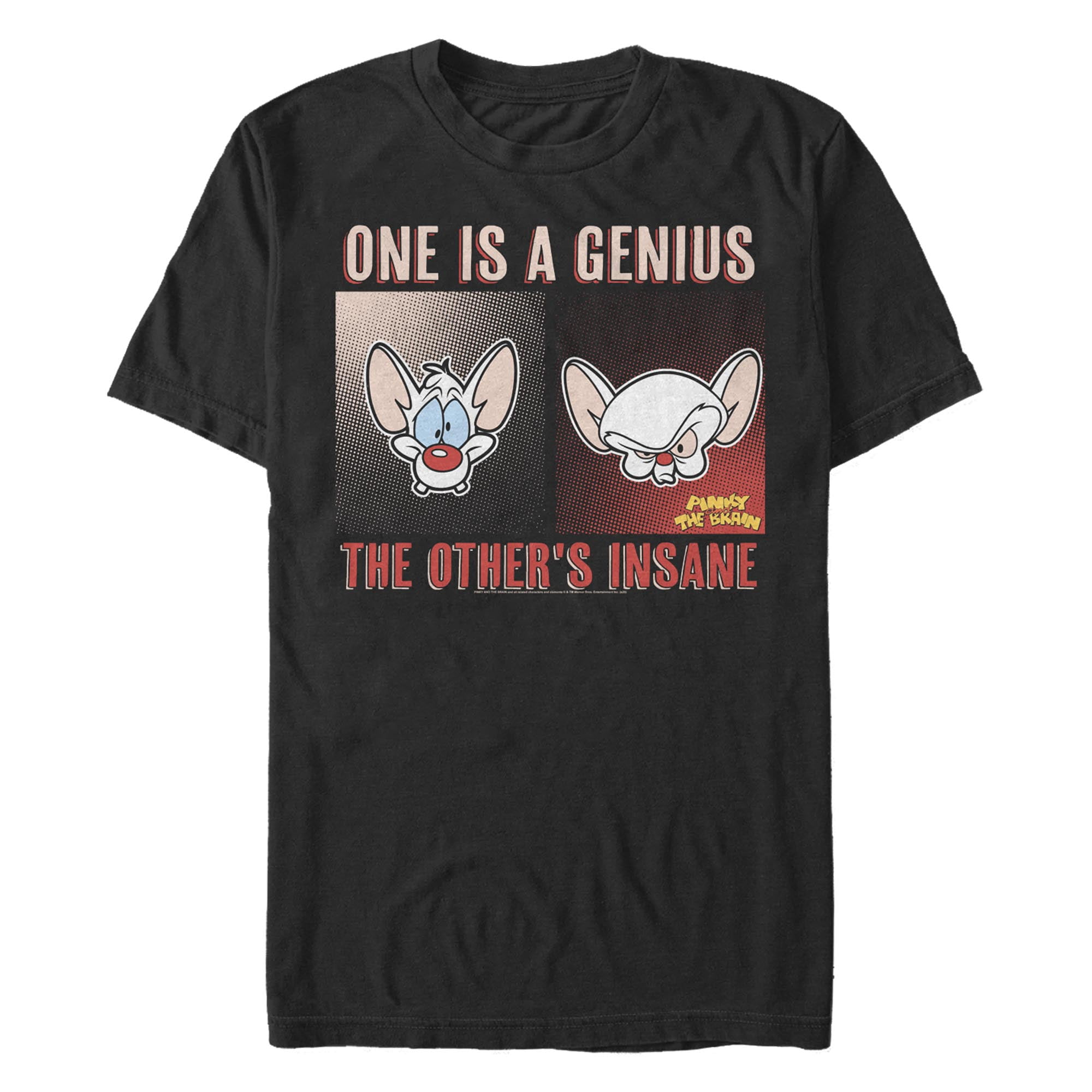 Men's Pinky and the Brain Genius and Insane Graphic T-Shirt - Walmart.com