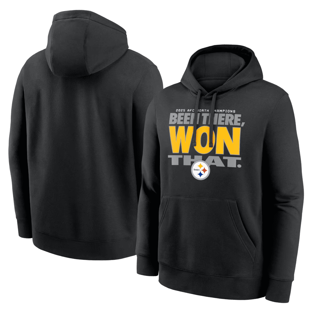 Men's Pittsburgh Black 2025 North Division Champions Locker Room Trophy ...