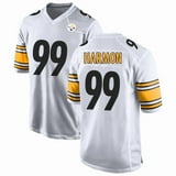 Men's Pittsburgh Harmon 99 White Sports Player Game Stitched Name ...