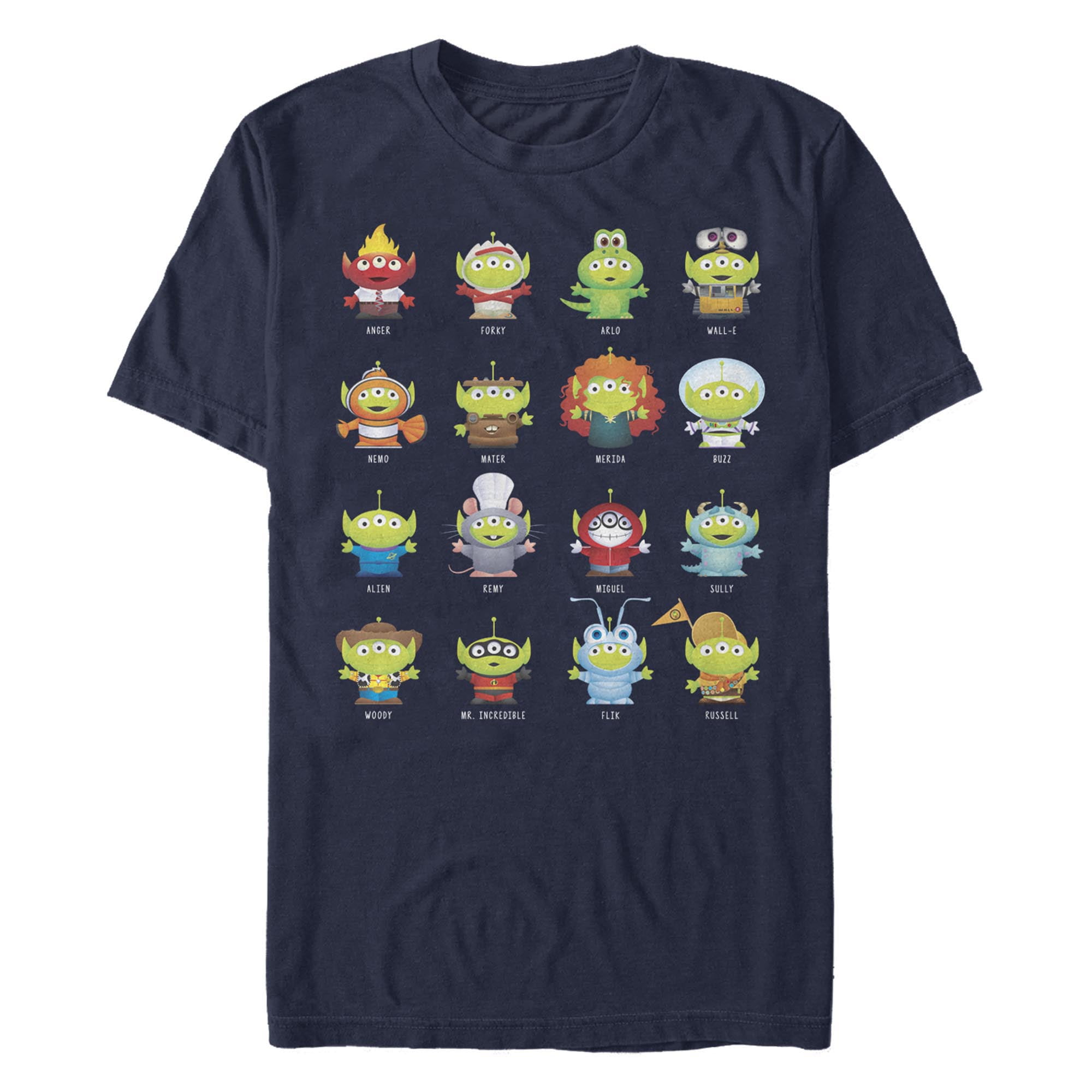 Men's Pixar Character Alien Characters Graphic T-Shirt - Walmart.com