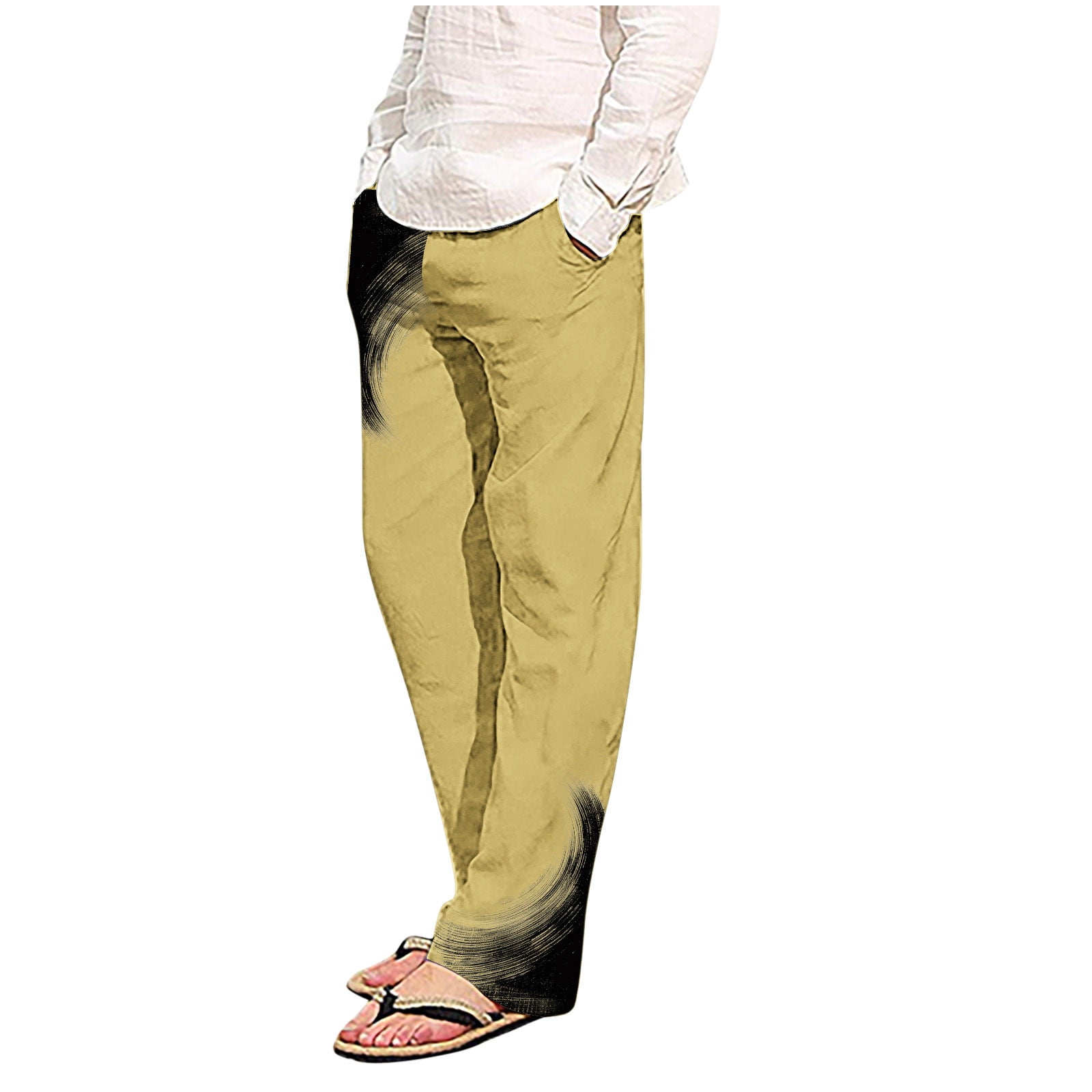 Men's Plaid Pajama Pants Casual Jogger Sweatpants Lightweight Polyester ...