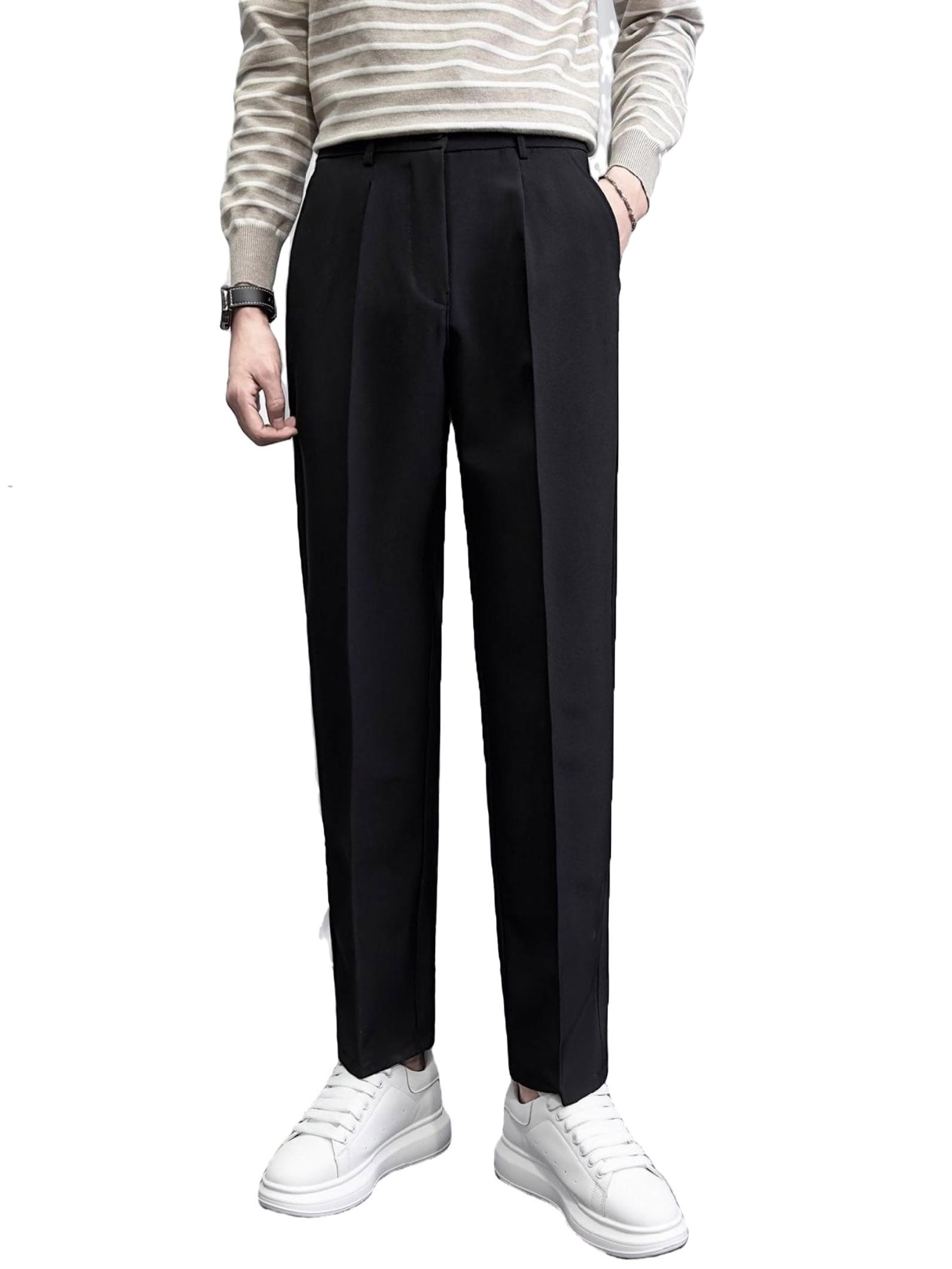 Men's Plain Black Suit Pants 28 () - Walmart.com