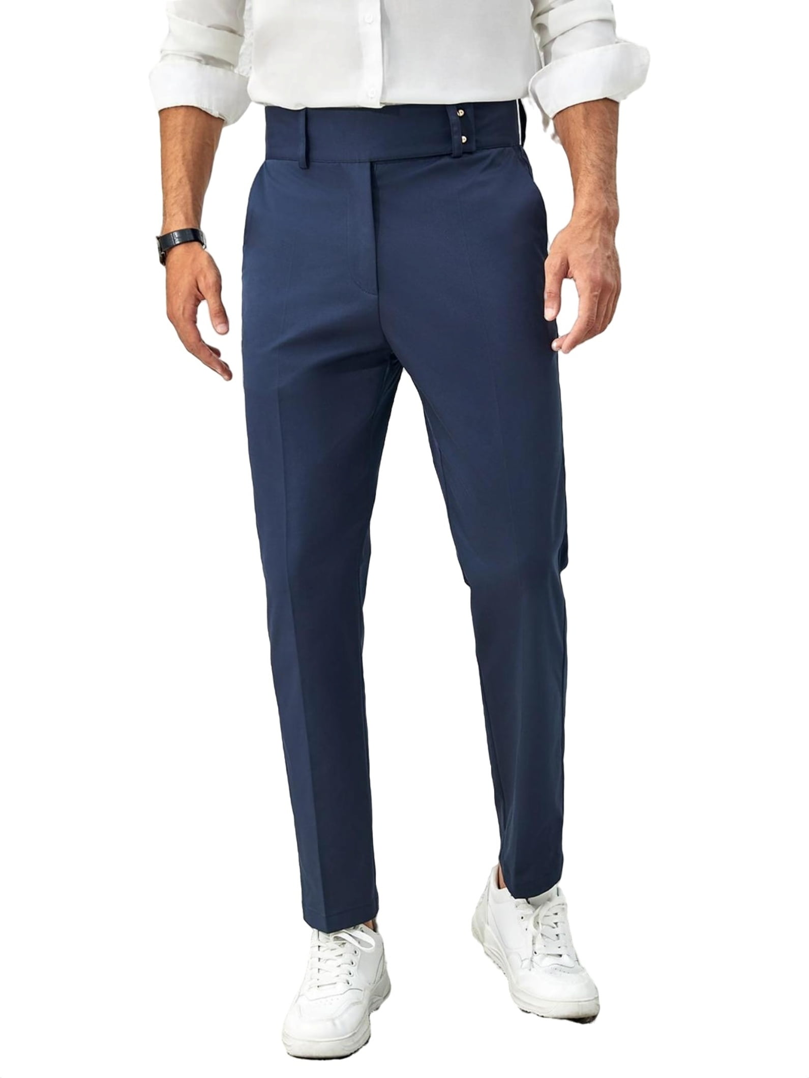Men's Plain Navy Blue Suit Pants S (36) - Walmart.com