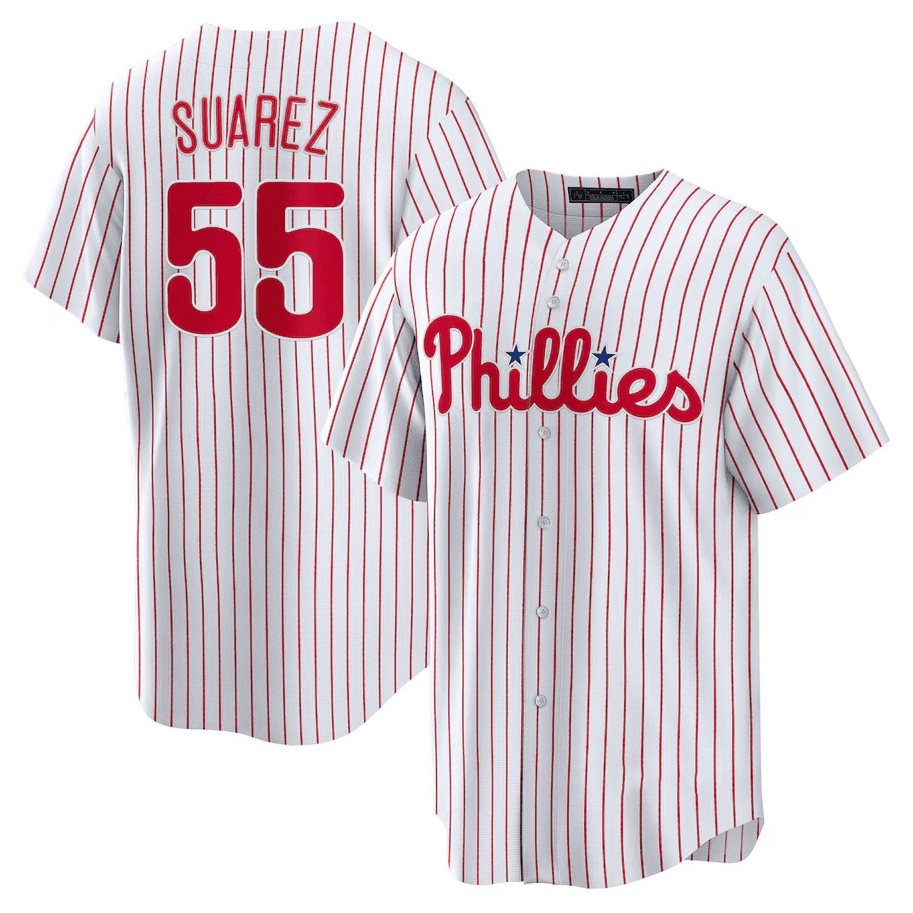 Men's Players Phillies Ranger Suárez#55 Jersey Baseball Team Club Short ...