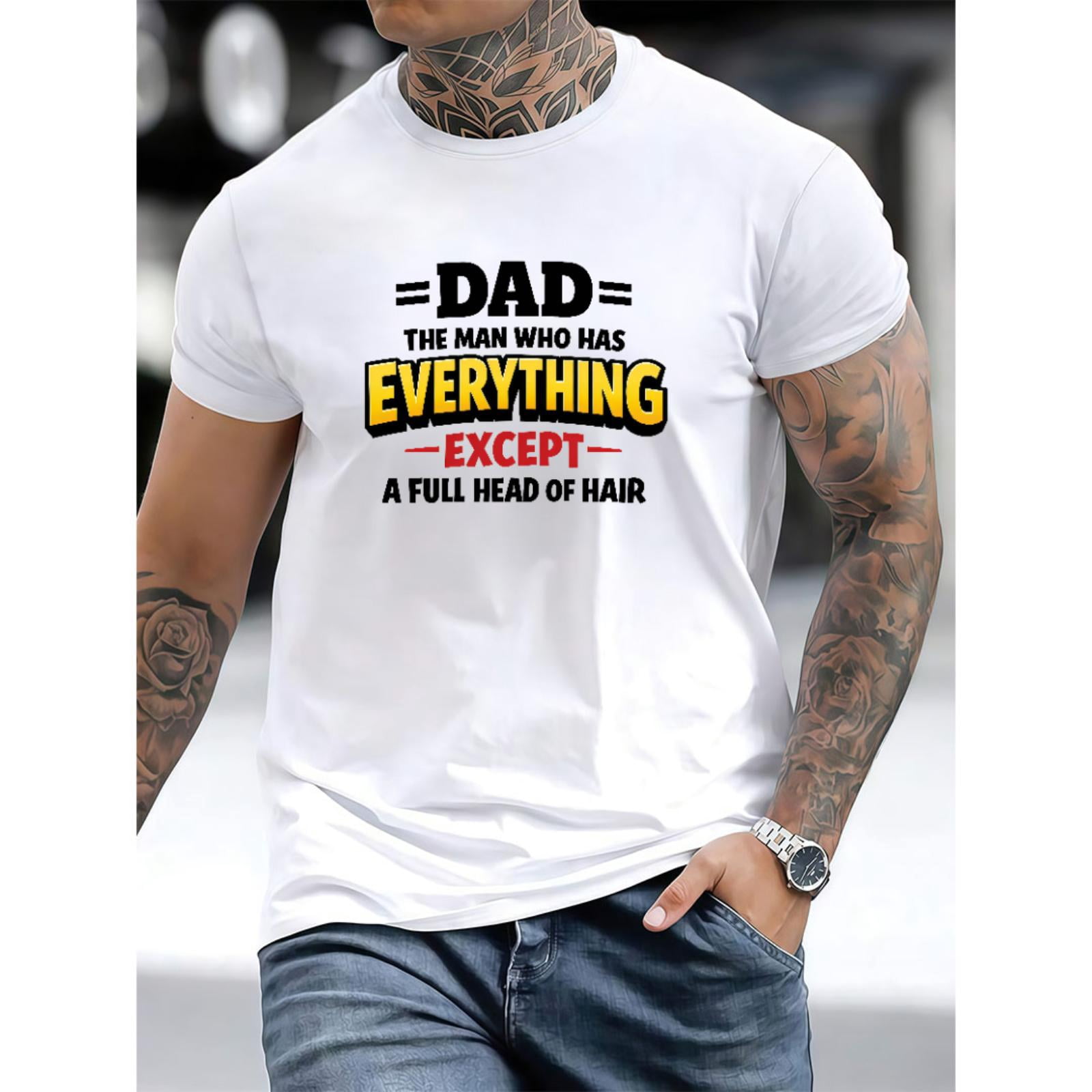 Men's Playful Dad Humor Statement Graphic Comfortable Crew Neck ...