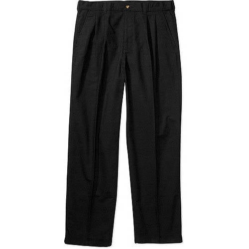 Men's Pleated Front Wrinkle Resistant Pants - Walmart.com
