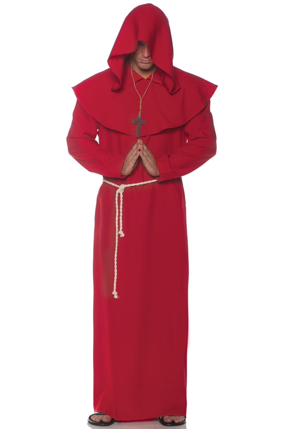 Men's Red Religious Monk Robe Costume 2X-Large 48-50 - Walmart.com