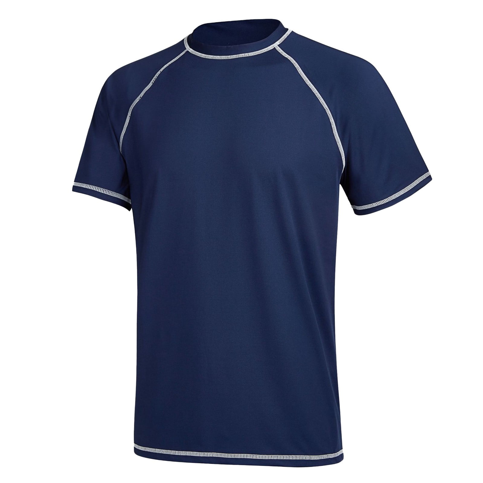 Men's Plus Size T-Shirts Swim Tee Upf 50+ Short Sleeve Running T Shirt ...