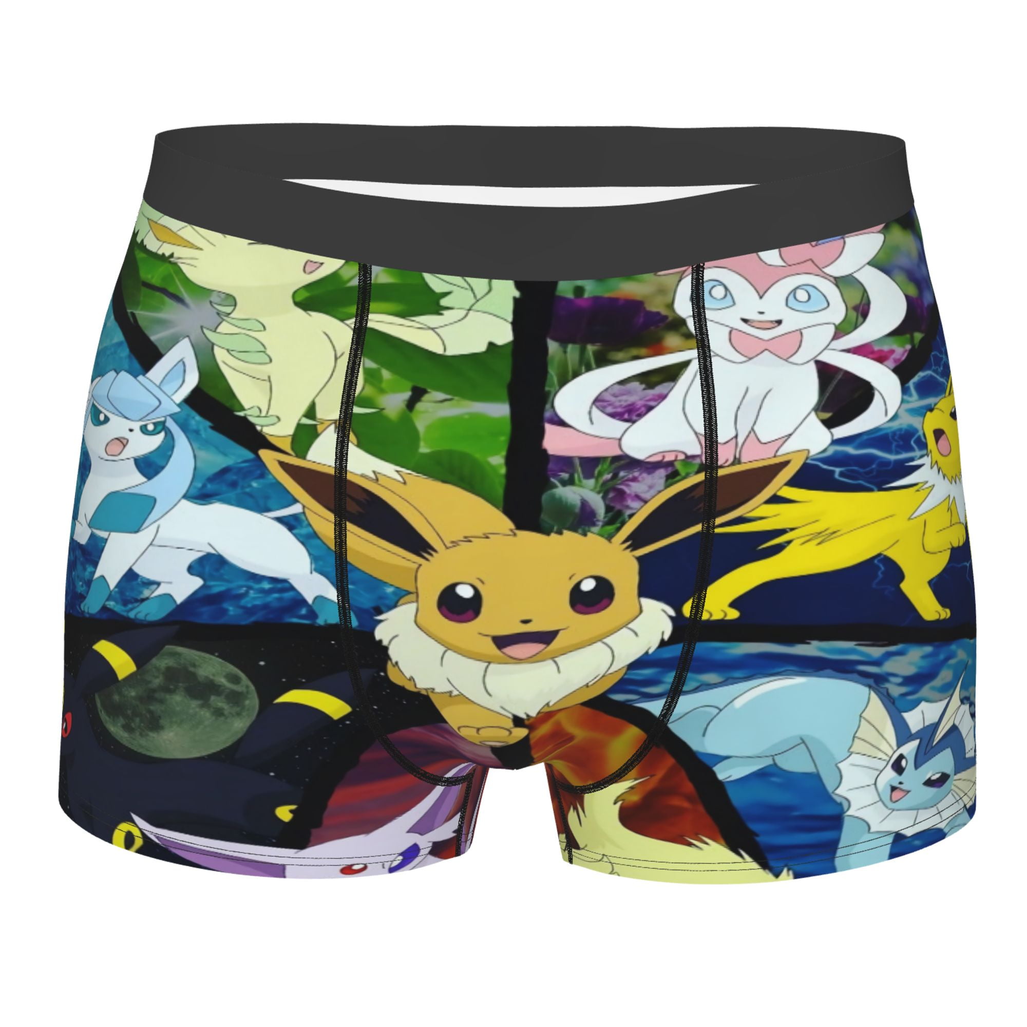 Men's Pokémon-Eevee evolutions Boxer Brief Underwear,Anti-Chafing ...