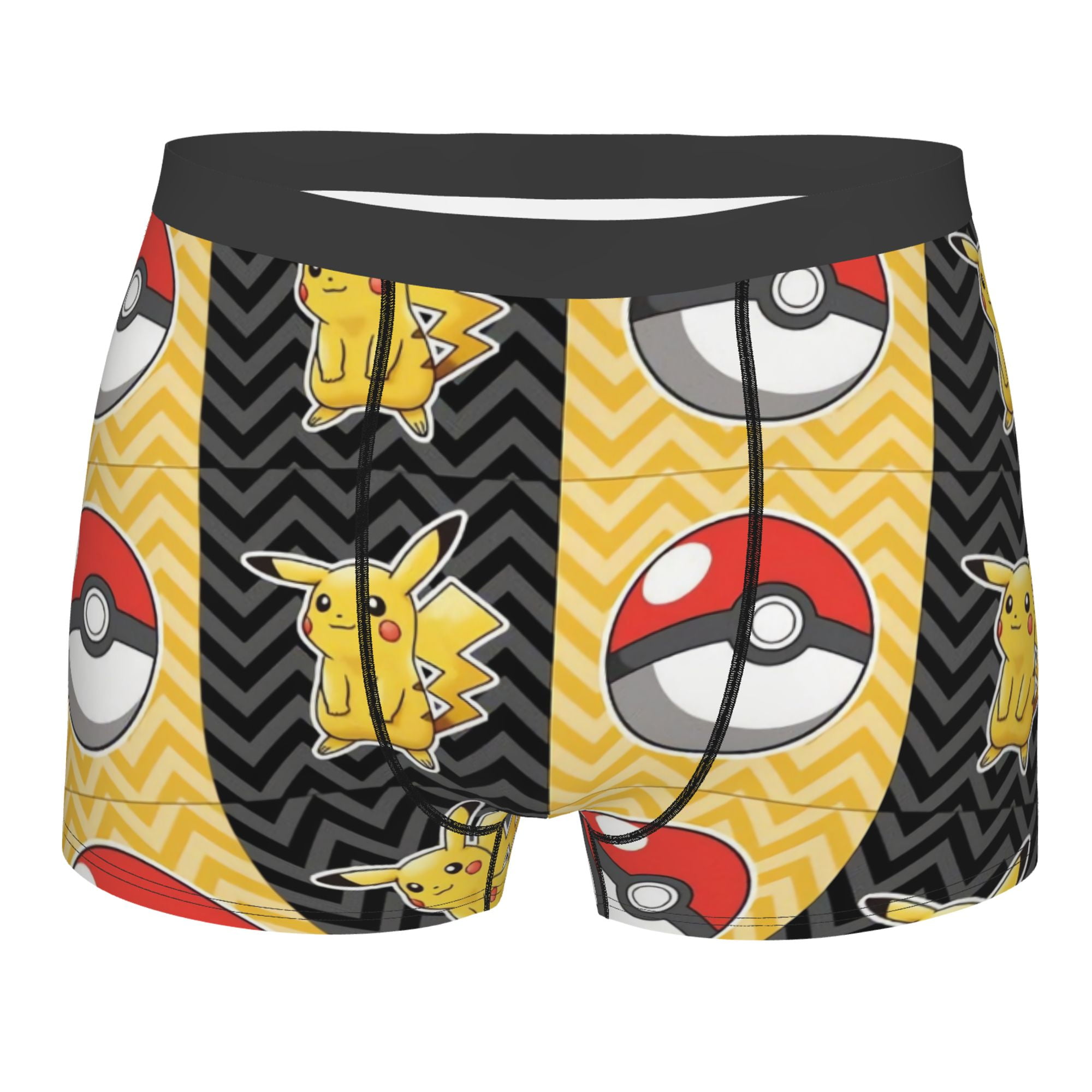 Men's Pokémon-Pikachu Ball Boxer Brief Underwear,Anti-Chafing,Moisture ...