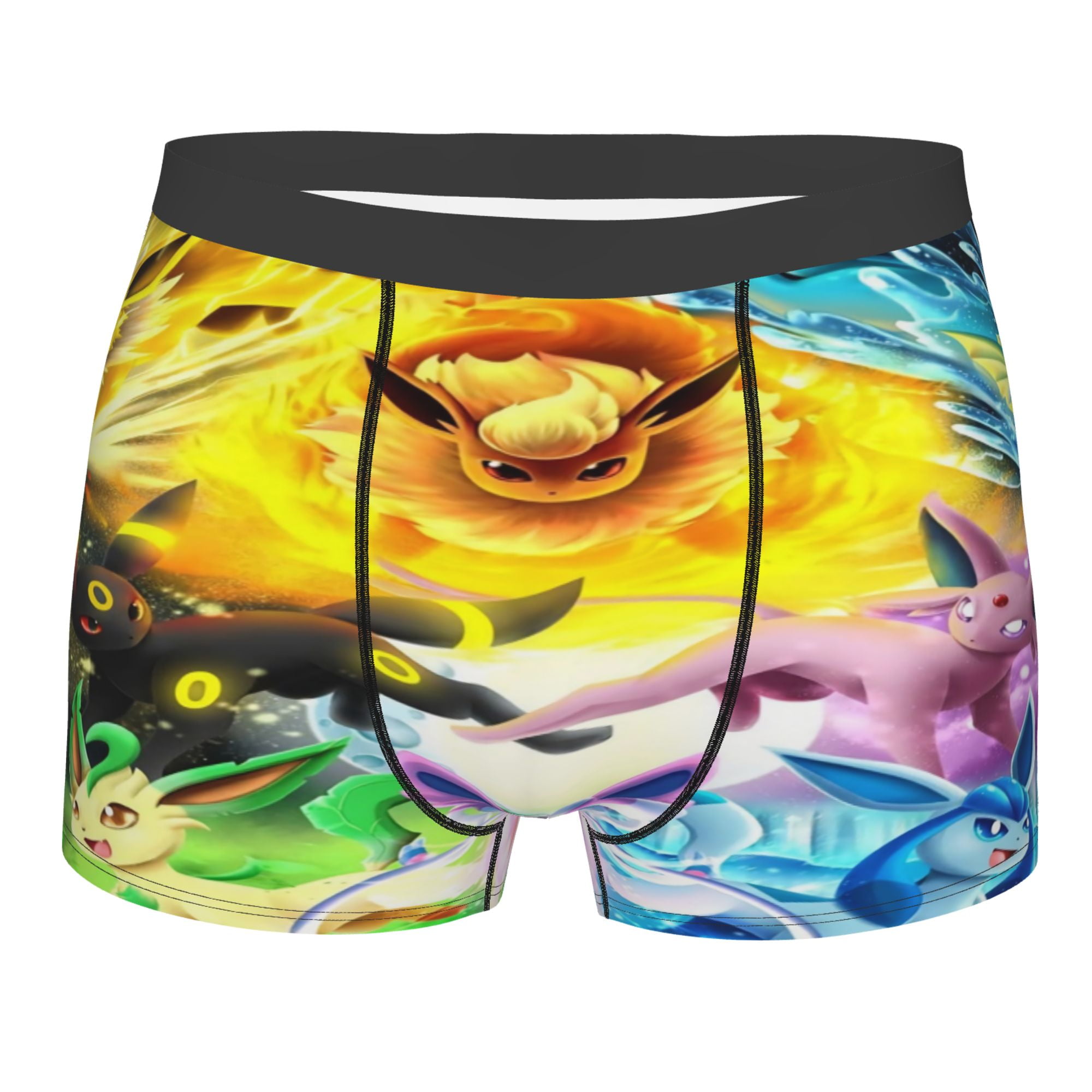 Men's Pokémon-Pikachu Eevee evolutions Boxer Brief Underwear,Anti ...