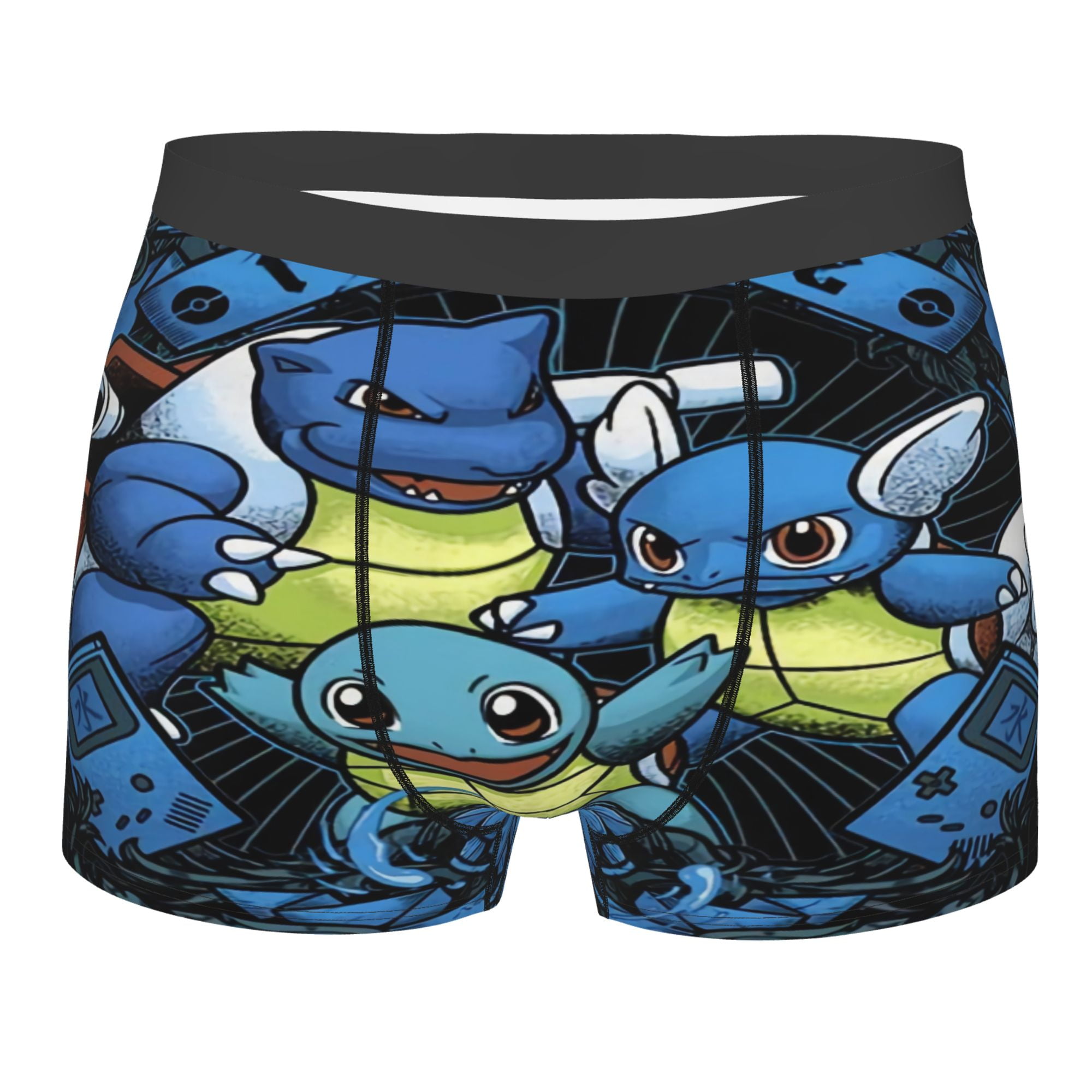 Men's Pokémon-Pikachu Squirtle Boxer Brief Underwear,Anti-Chafing ...
