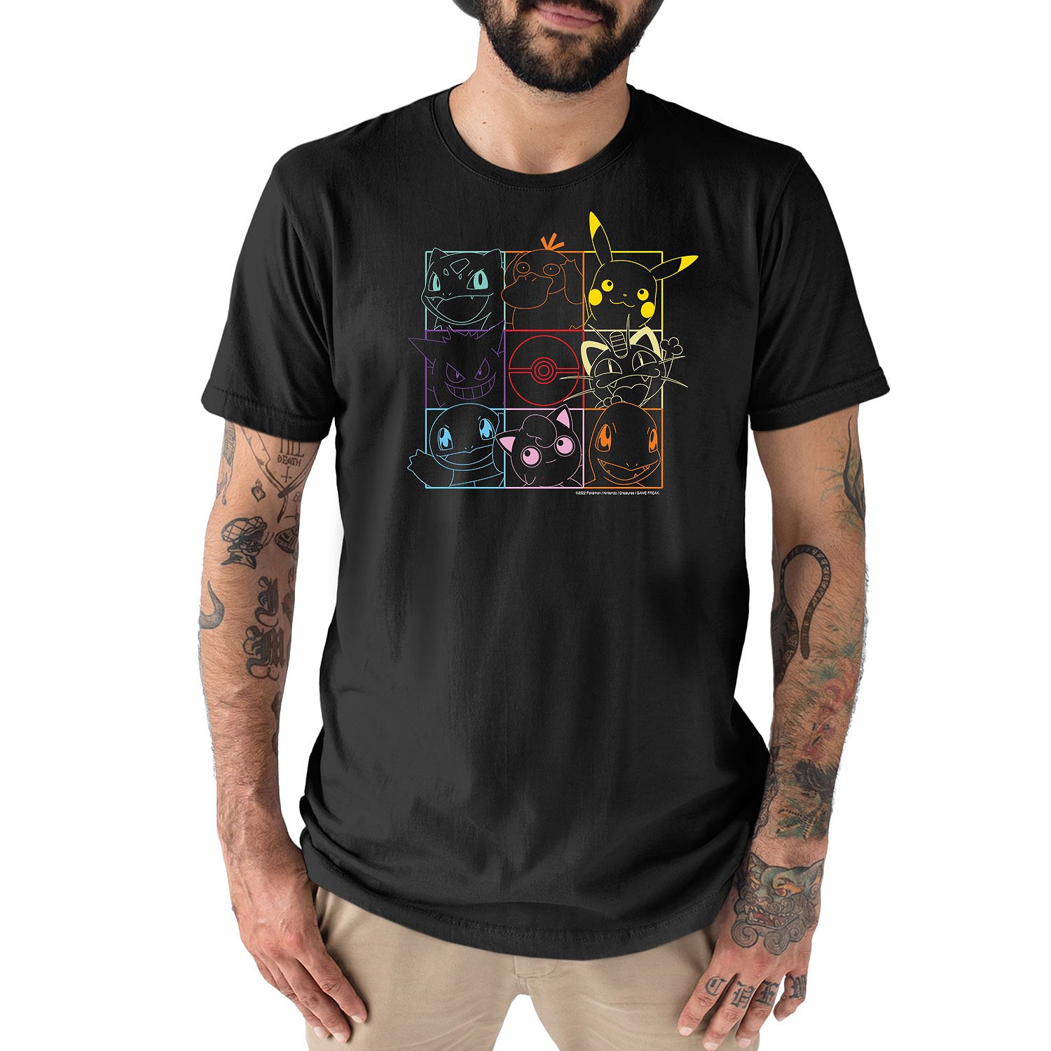 Men's Pokemon Character Grid Tee - Walmart.com