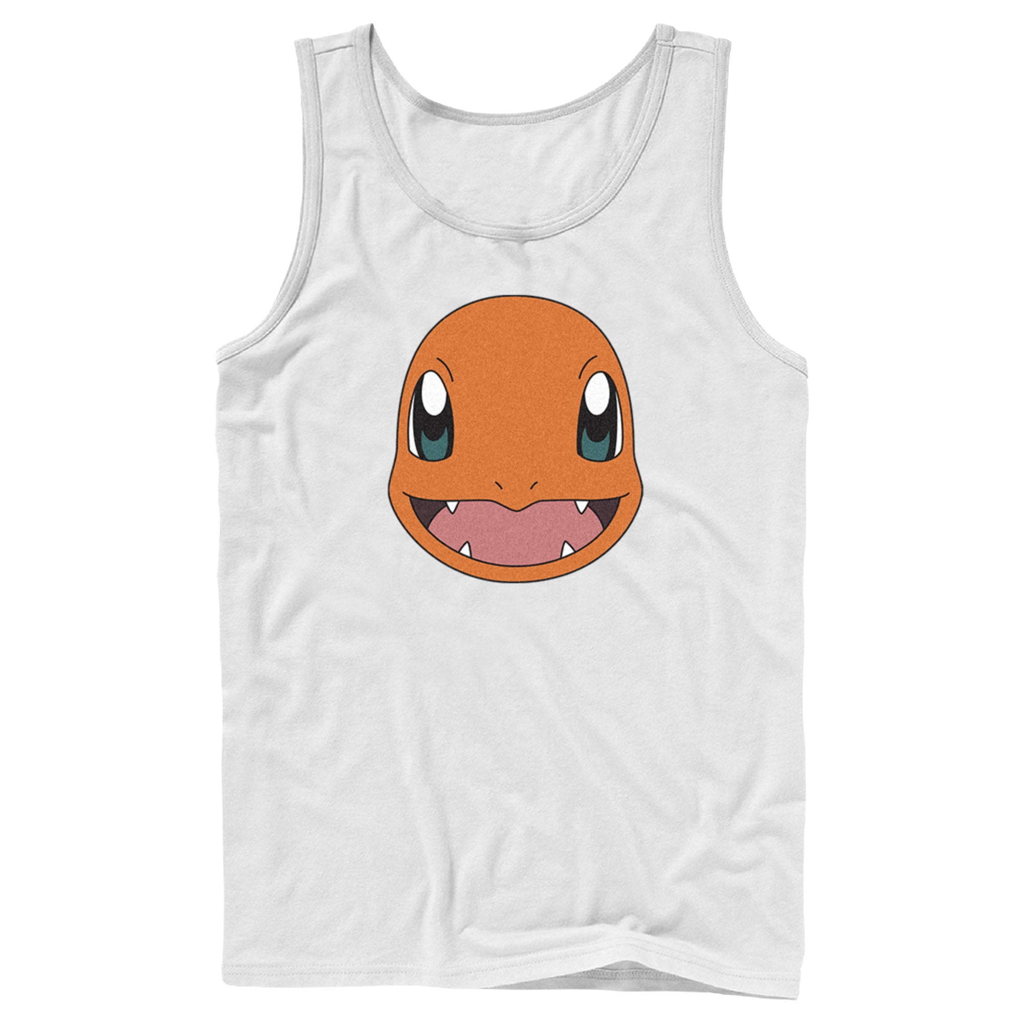 Men's Pokemon Charmander Smile Tank Top White Medium - Walmart.com