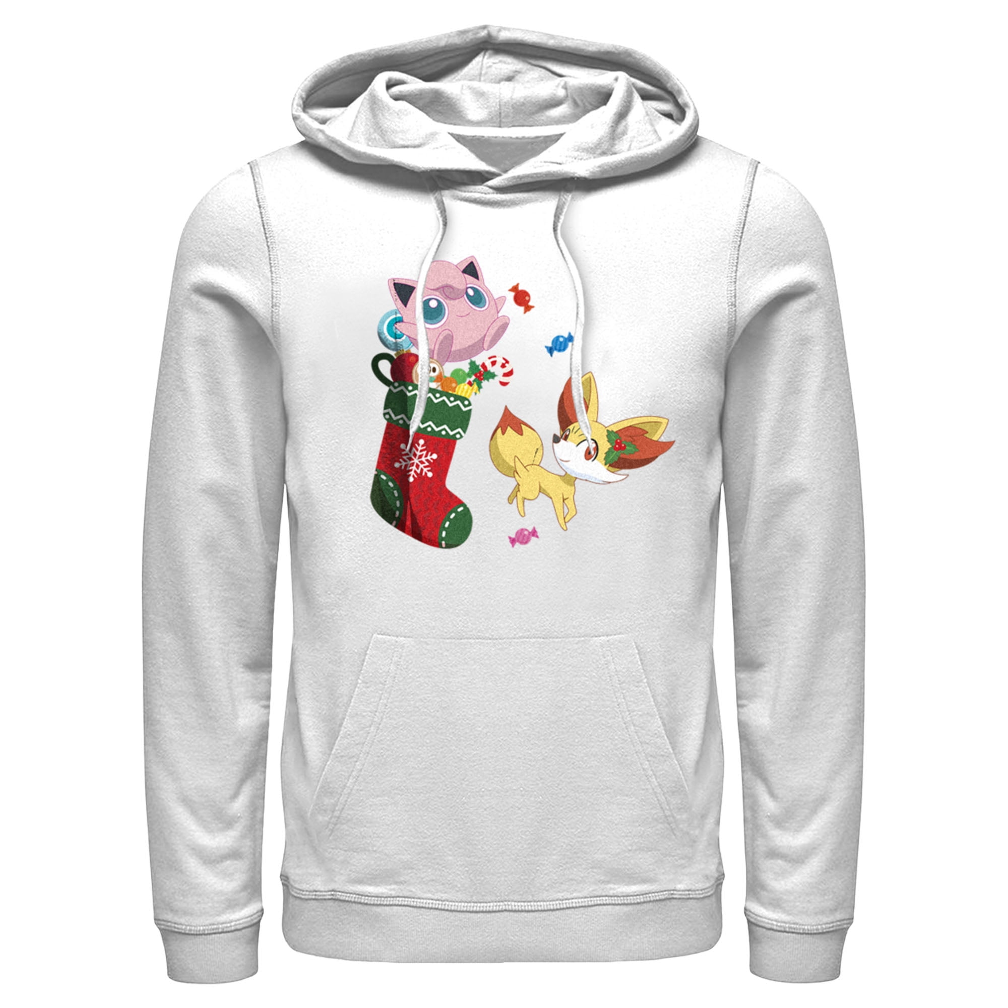 Men's Pokemon Christmas Jigglypuff and Fennekin Stocking Pull Over ...