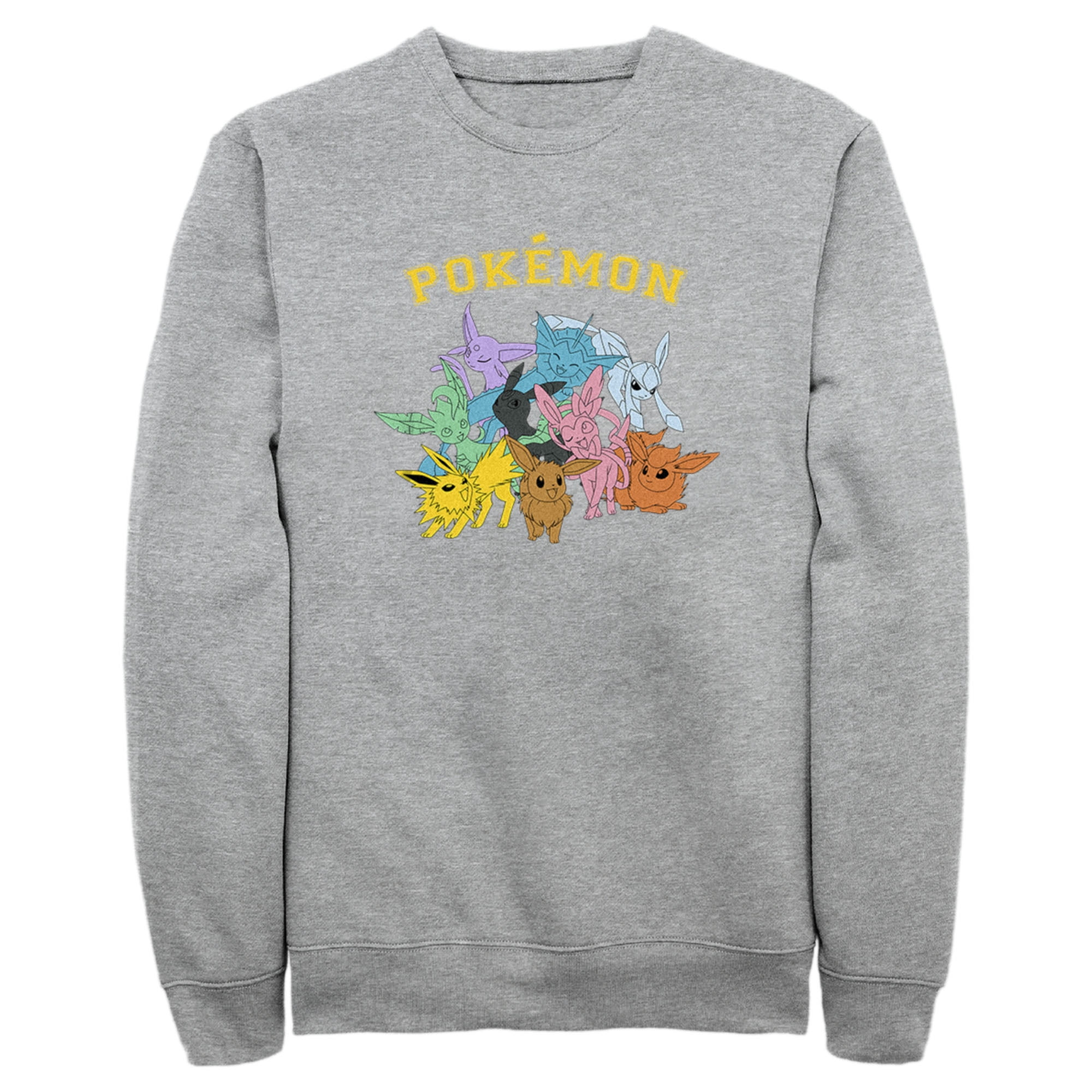 Men's Pokemon Eeveelutions Sweatshirt Athletic Heather 3X Large ...