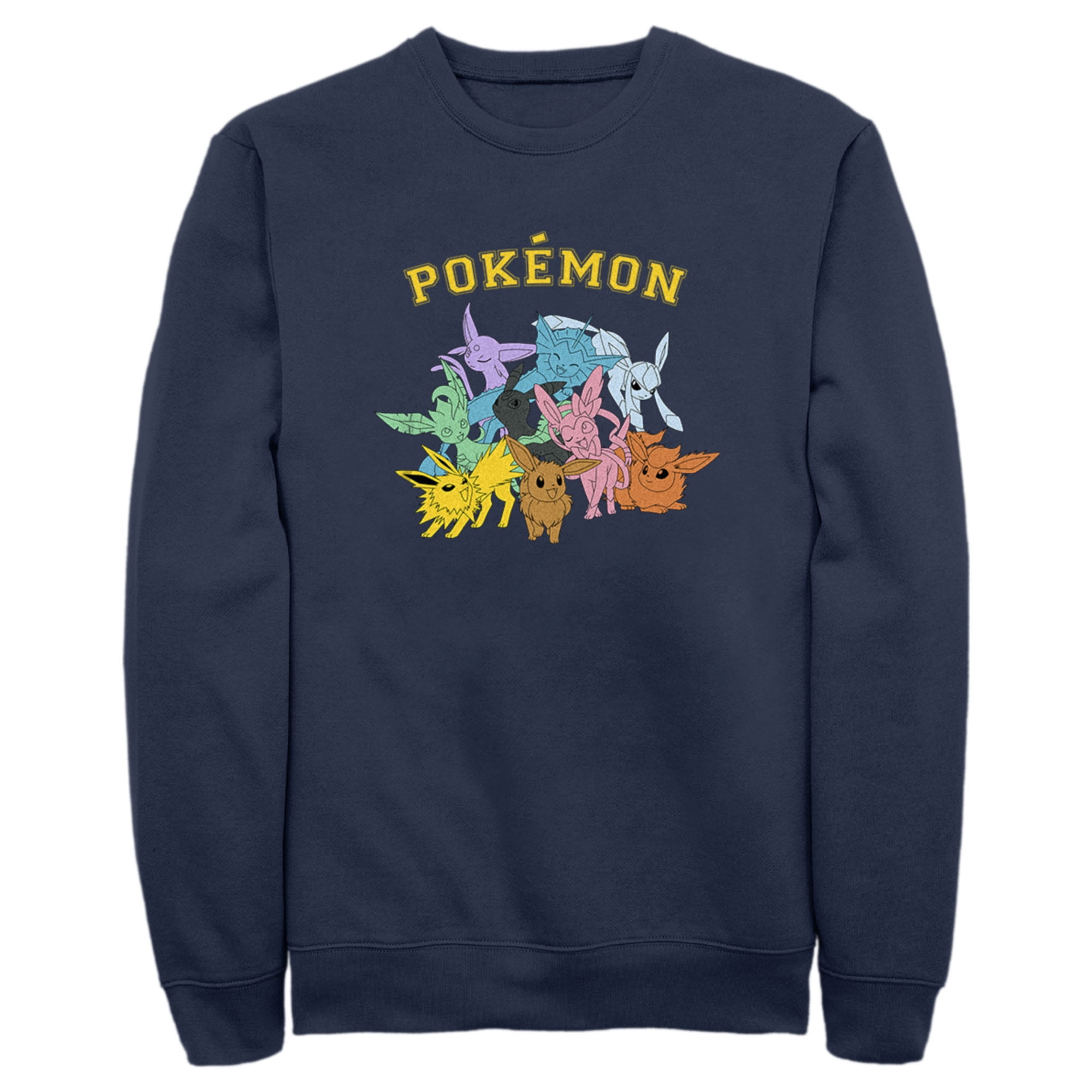 Men's Pokemon Eeveelutions Sweatshirt Navy Blue Small - Walmart.com