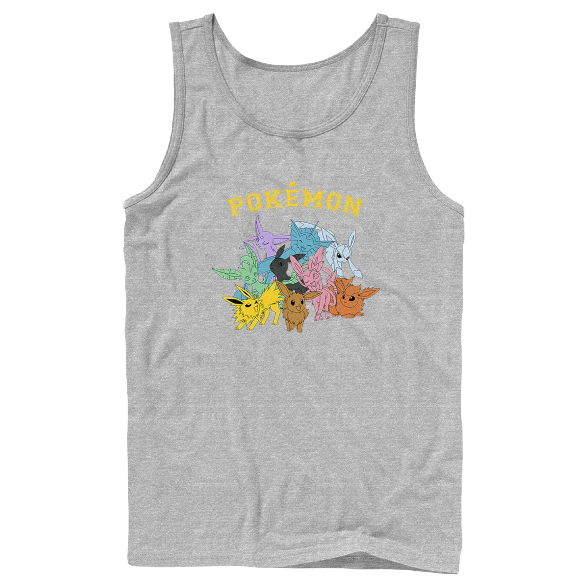 Men's Pokemon Eeveelutions Tank Top Athletic Heather Large - Walmart.com